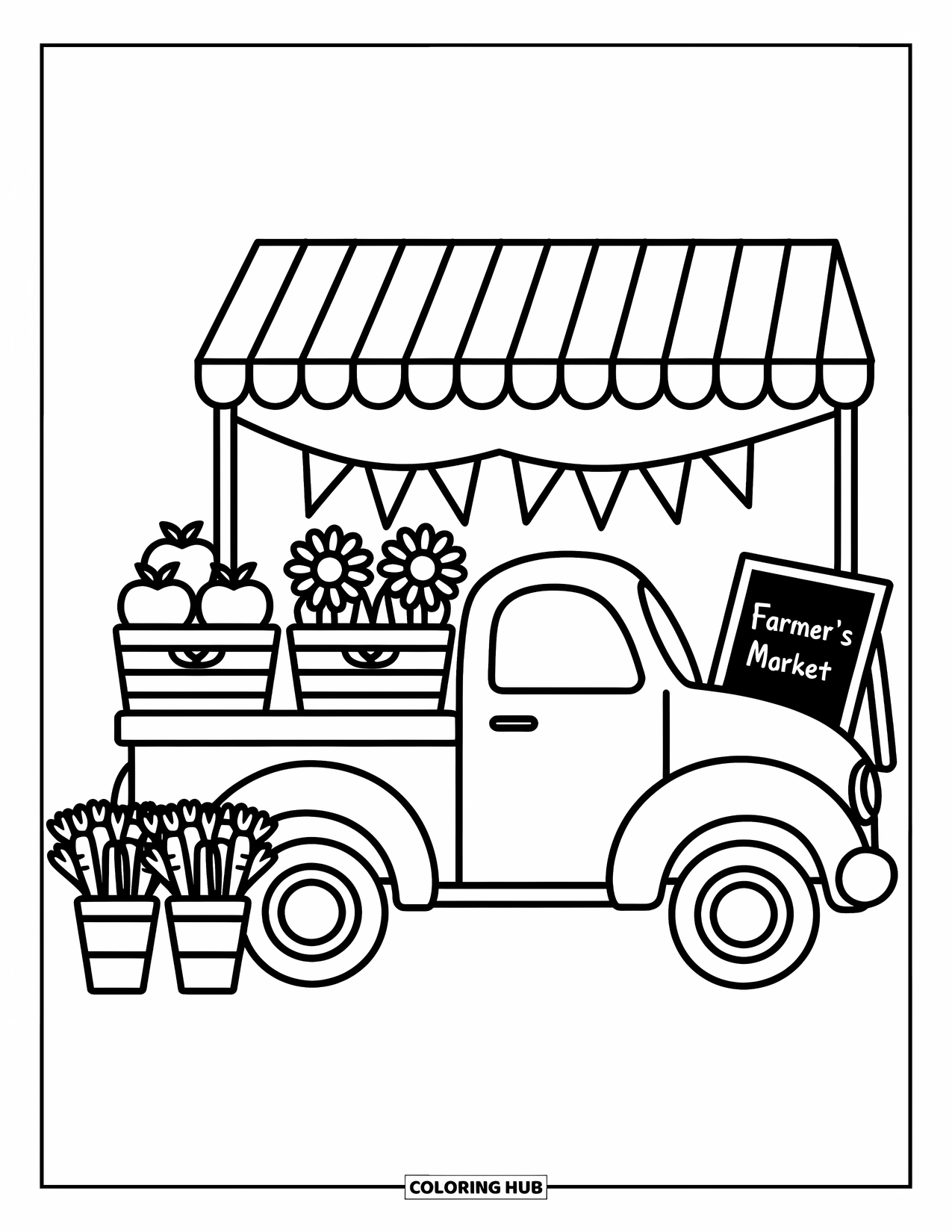 85+ Pickup Truck Coloring Pages for Kids & Adults (Free Printable PDFs)