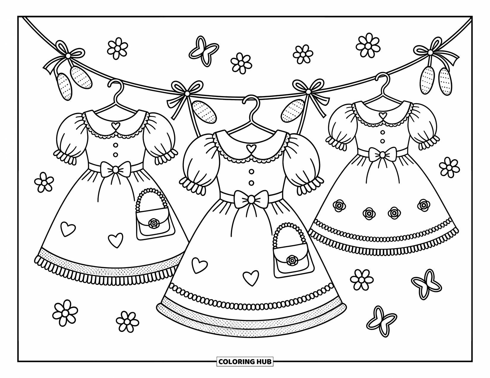 75+ Pink Coloring Pages for Kids & Adults (Free Printable PDFs)