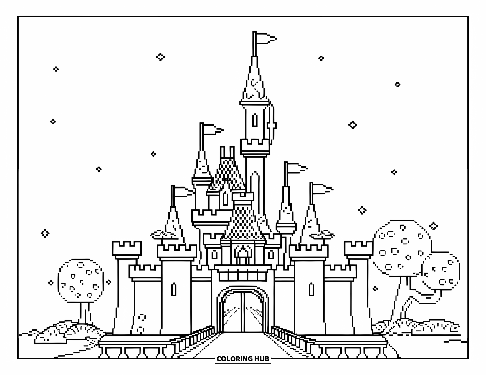 65+ Pixel Coloring Pages for Kids & Adults (Free Printable PDFs)