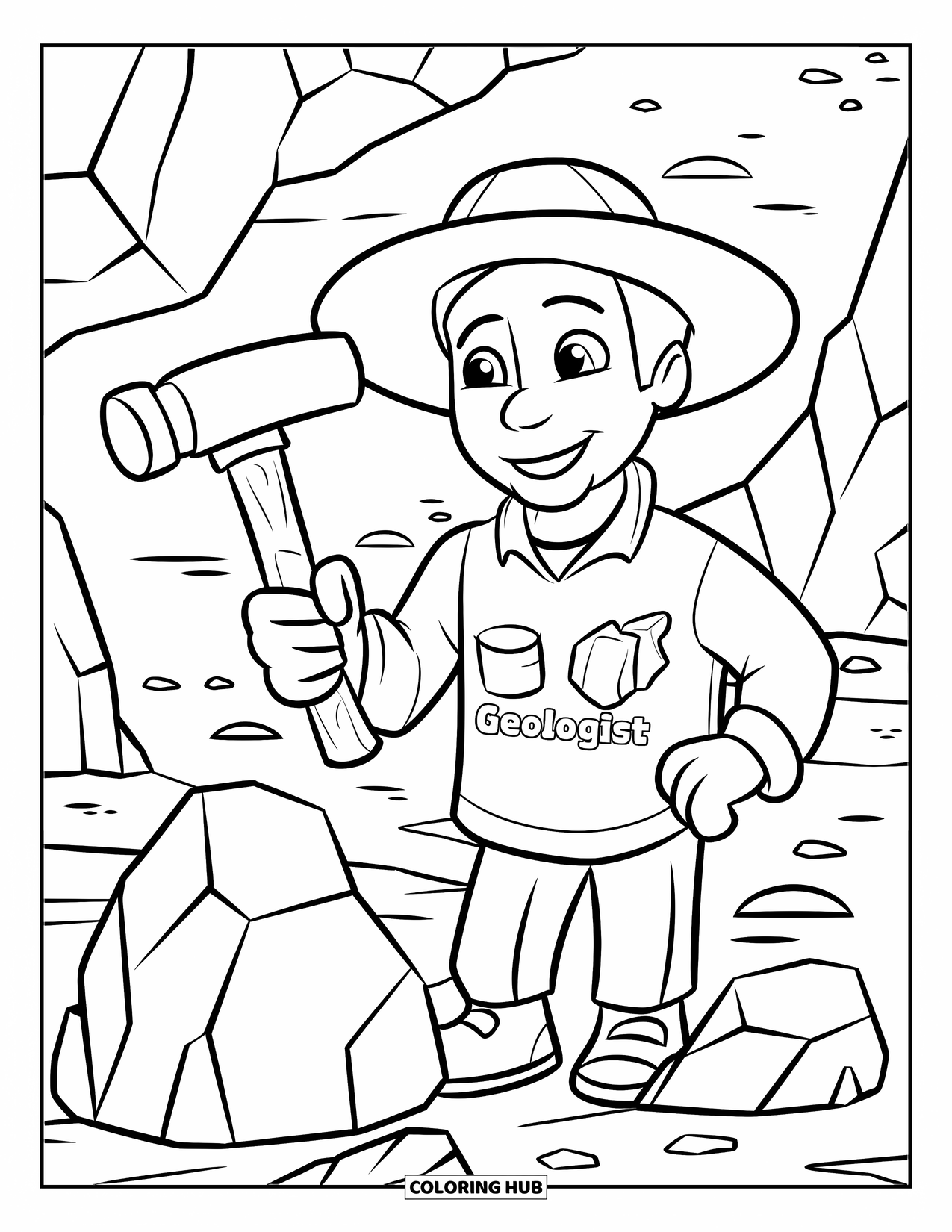 65+ Rock Coloring Pages for Kids & Adults (Free)