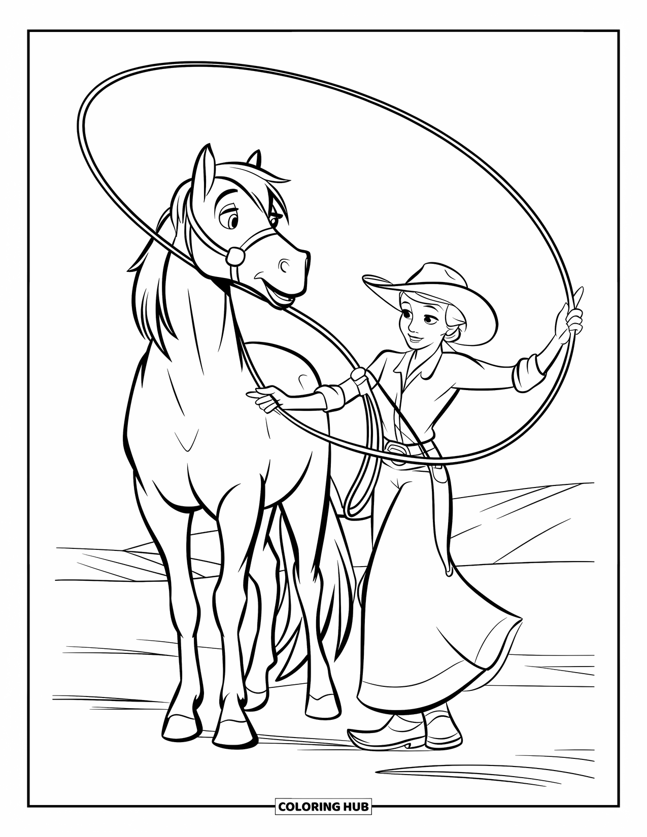 100+ Rodeo Coloring Pages for Kids & Adults (Free Printable PDFs)