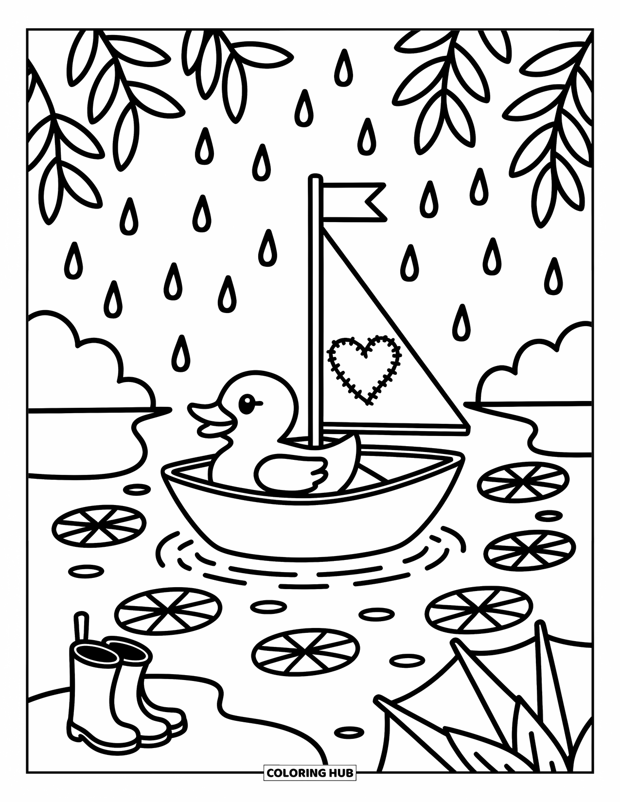 80+ Rubber Duck Coloring Pages for Kids & Adults (Free Printable PDFs)