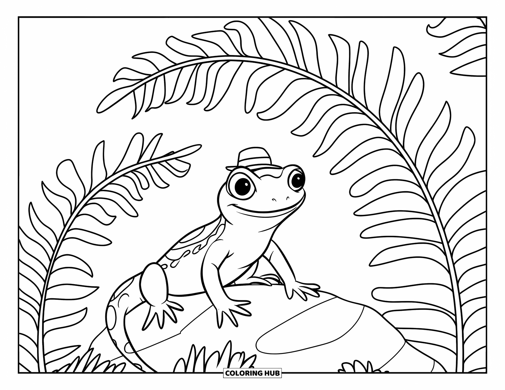 70+ Salamander Coloring Pages for Kids & Adults (Free Printable PDFs)