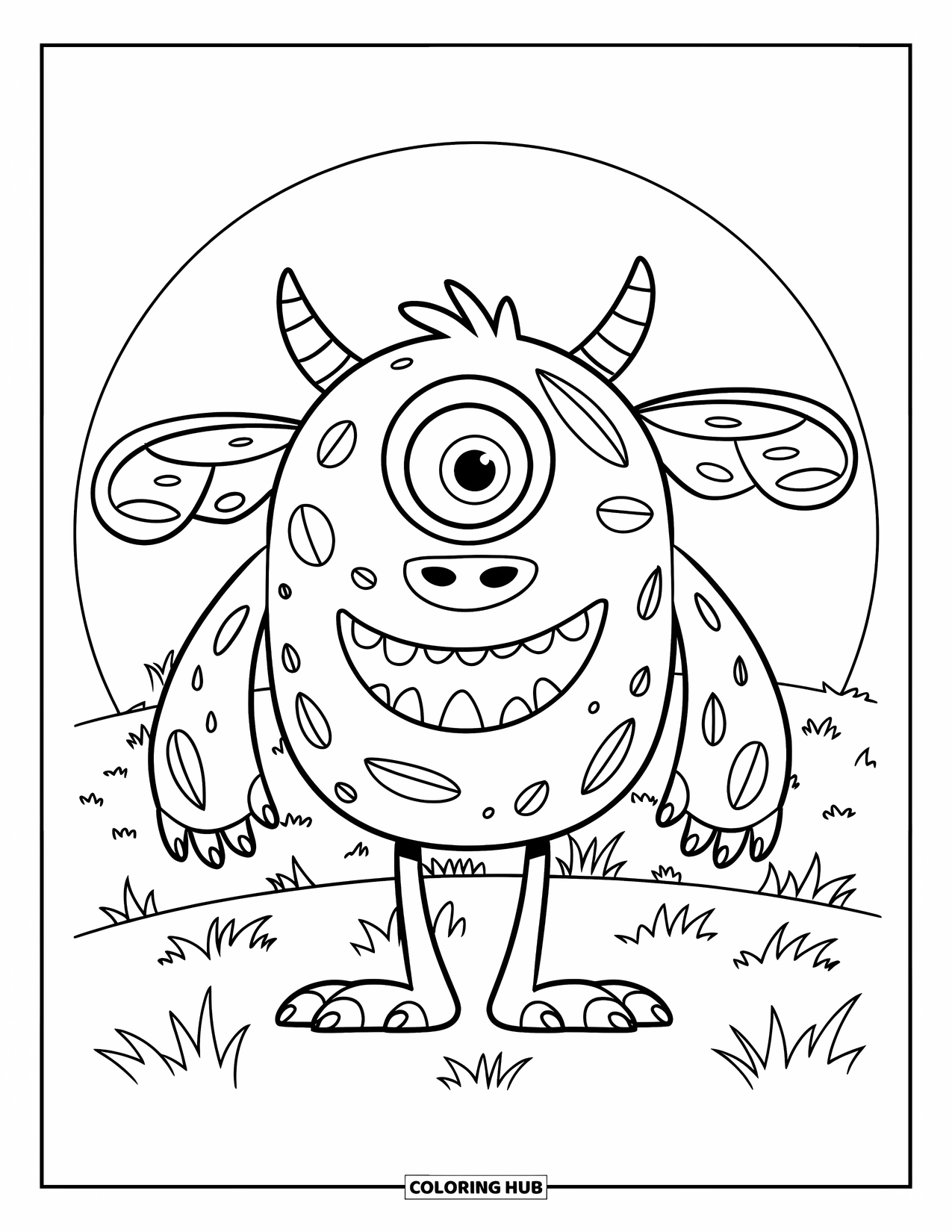 90+ Scary Monster Coloring Pages for Kids & Adults (Free Printable PDFs)