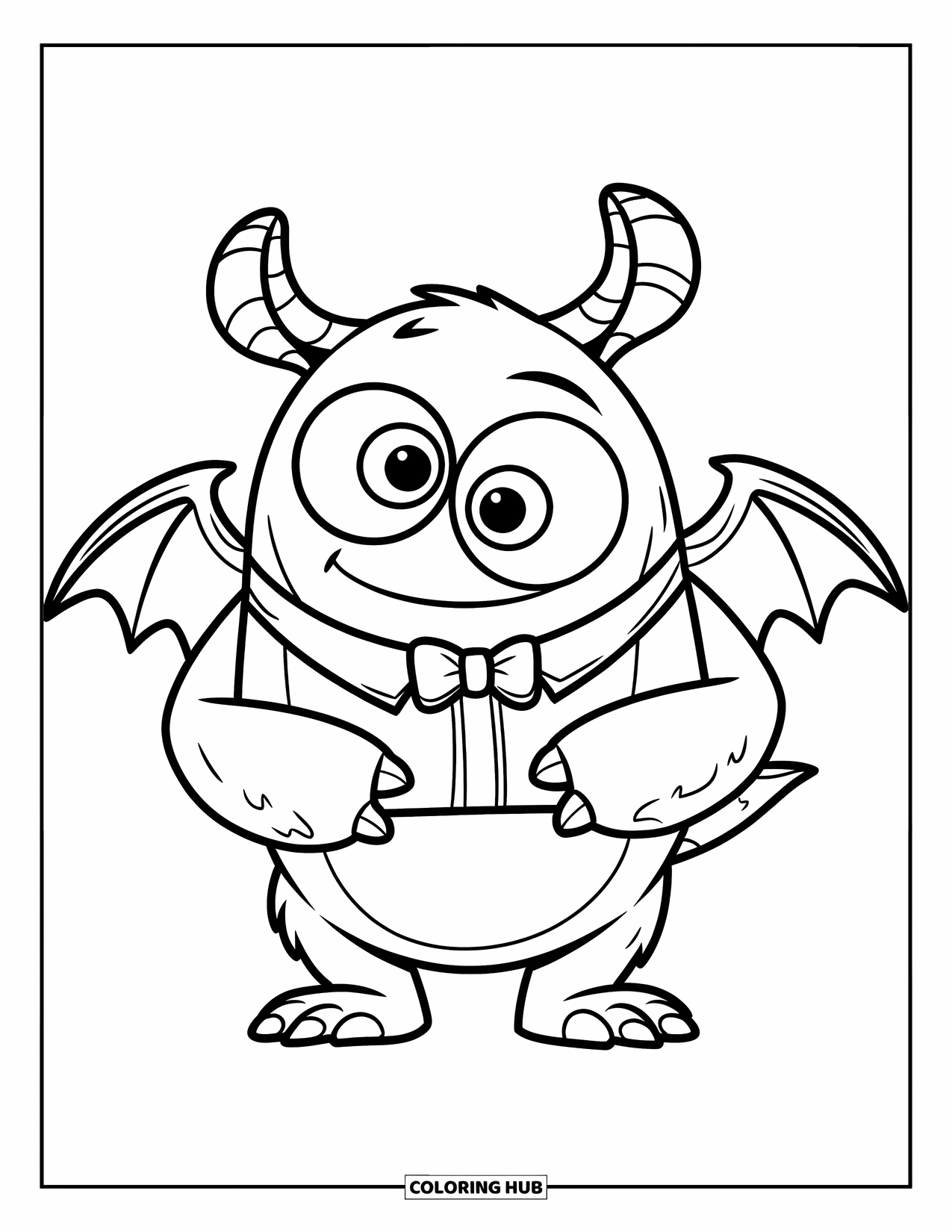 90+ Scary Monster Coloring Pages for Kids & Adults (Free Printable PDFs)