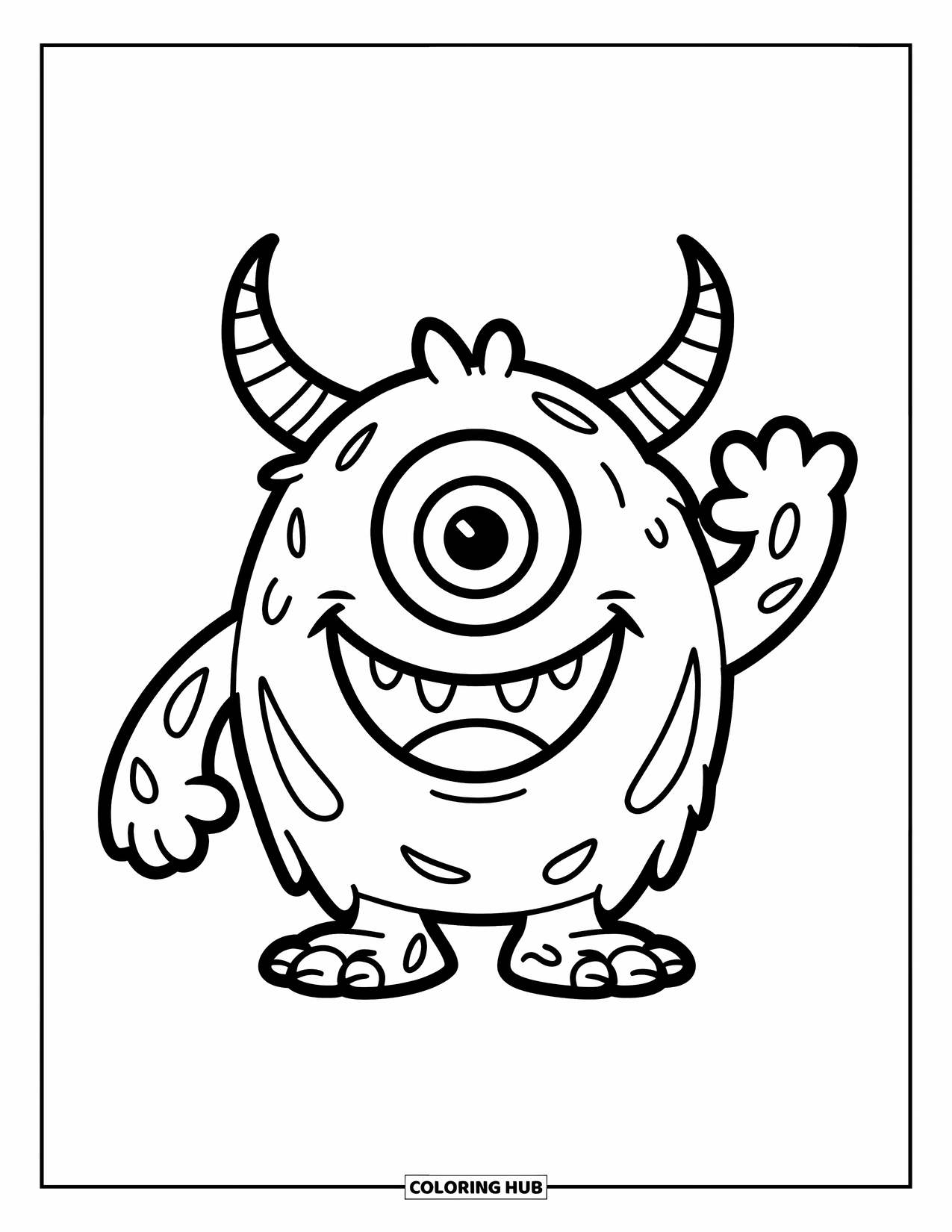 90+ Scary Monster Coloring Pages for Kids & Adults (Free)