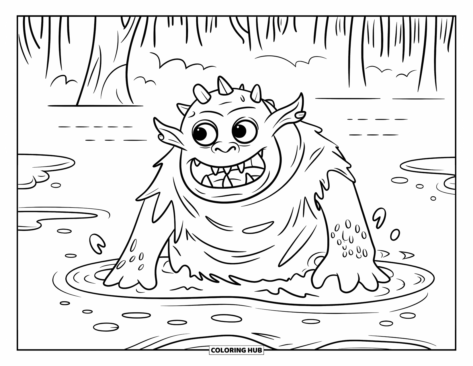 90+ Scary Monster Coloring Pages for Kids & Adults (Free Printable PDFs)