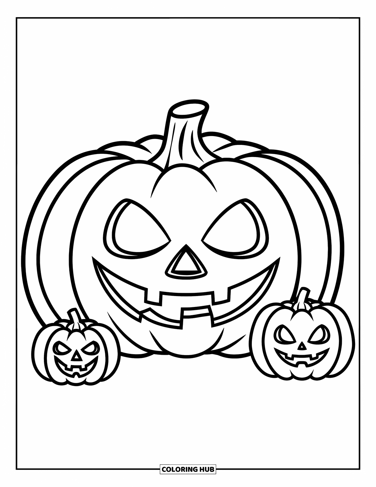 60+ Scary Pumpkin Coloring Pages for Kids & Adults (Free Printable PDFs)