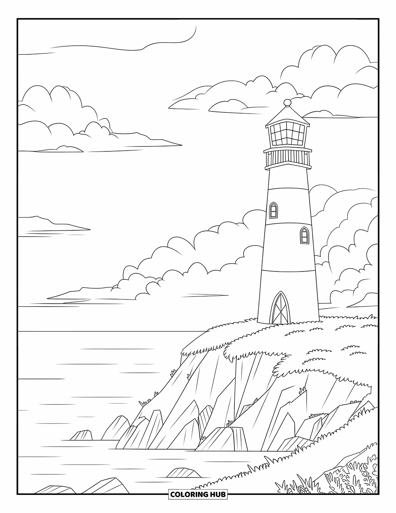 85+ Scenic Coloring Pages for Kids & Adults (Free Printable PDFs)