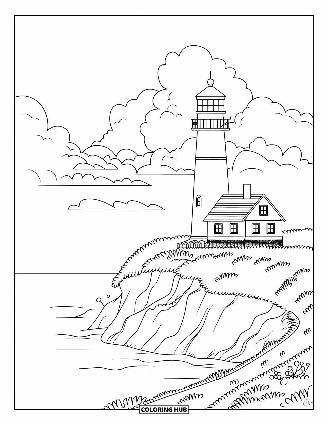 85+ Scenic Coloring Pages for Kids & Adults (Free Printable PDFs)