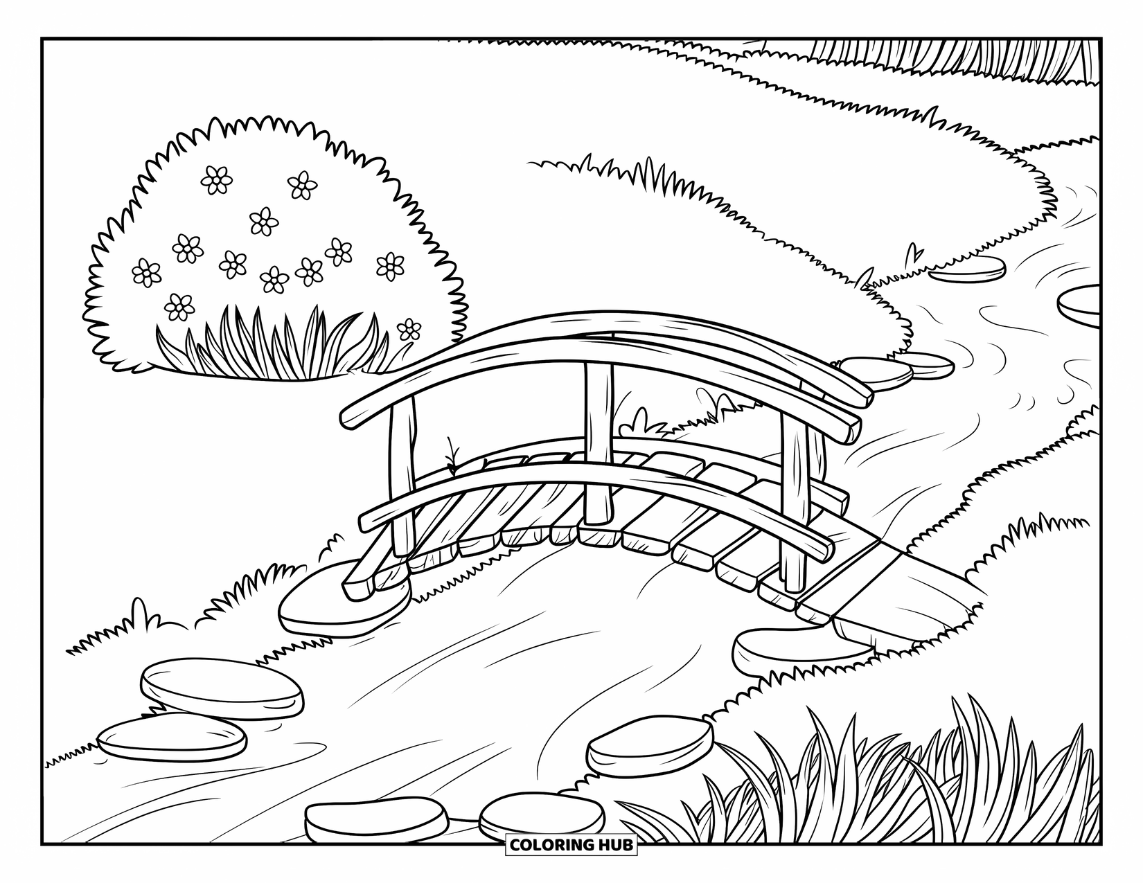 85+ Scenic Coloring Pages for Kids & Adults (Free Printable PDFs)