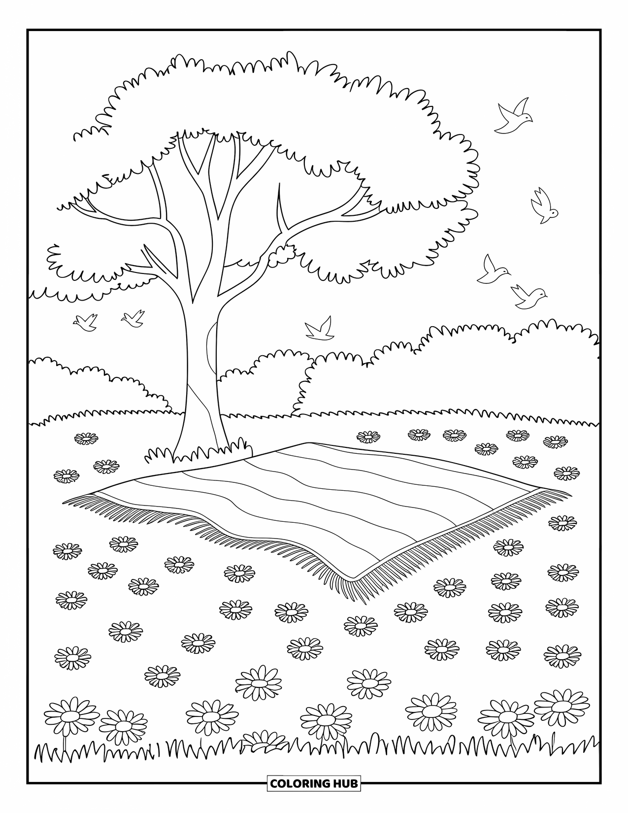 85+ Scenic Coloring Pages for Kids & Adults (Free Printable PDFs)