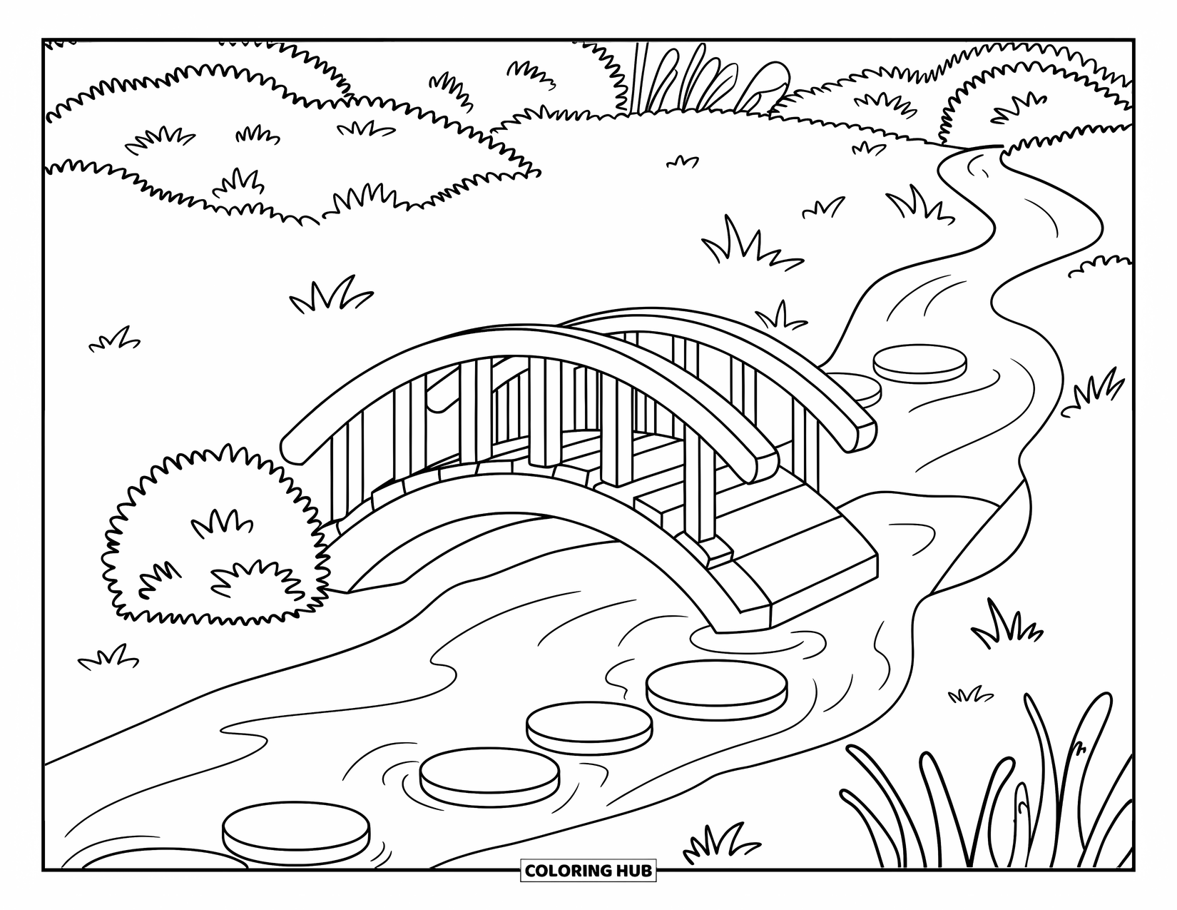 85+ Scenic Coloring Pages for Kids & Adults (Free Printable PDFs)