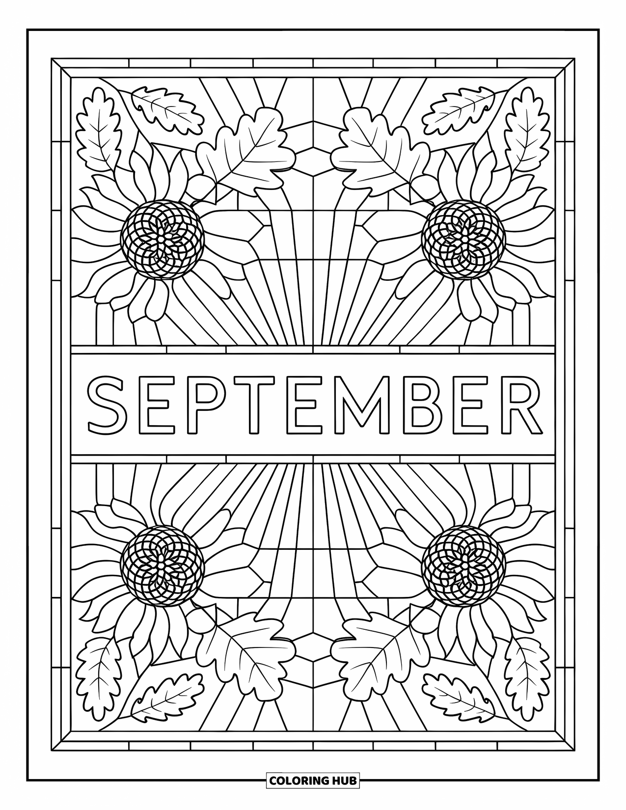 100+ September Coloring Pages for Kids & Adults (Free Printable PDFs)