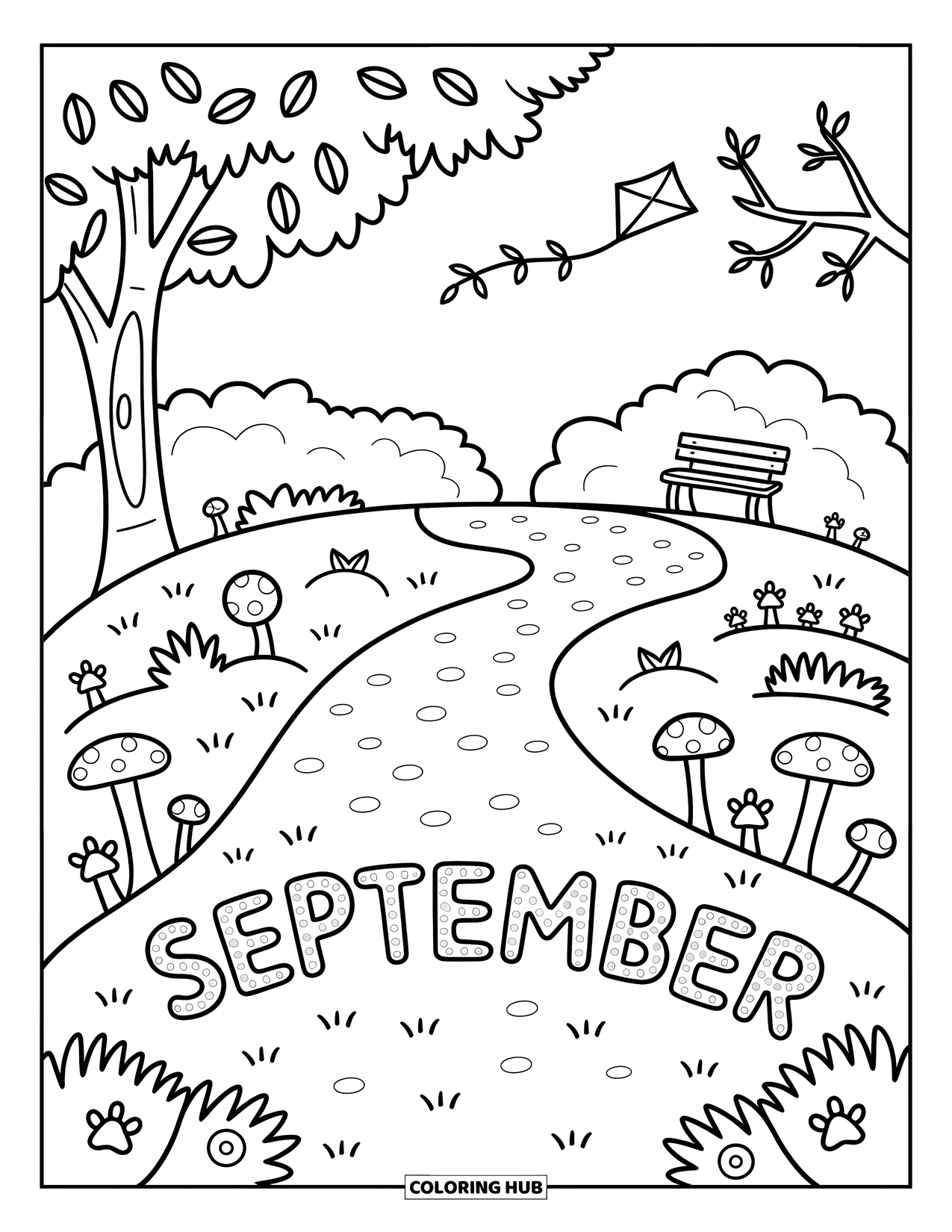 100+ September Coloring Pages for Kids & Adults (Free Printable PDFs)