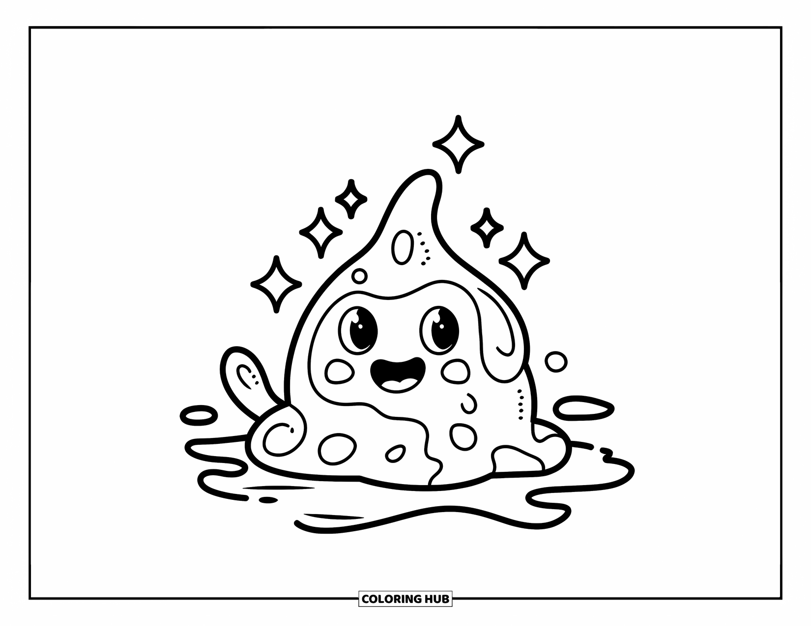 75+ Slime Coloring Pages for Kids & Adults (Free Printable PDFs)