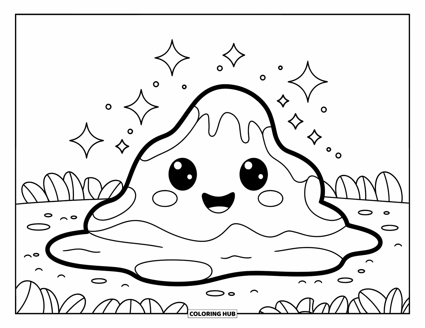 75+ Slime Coloring Pages for Kids & Adults (Free Printable PDFs)