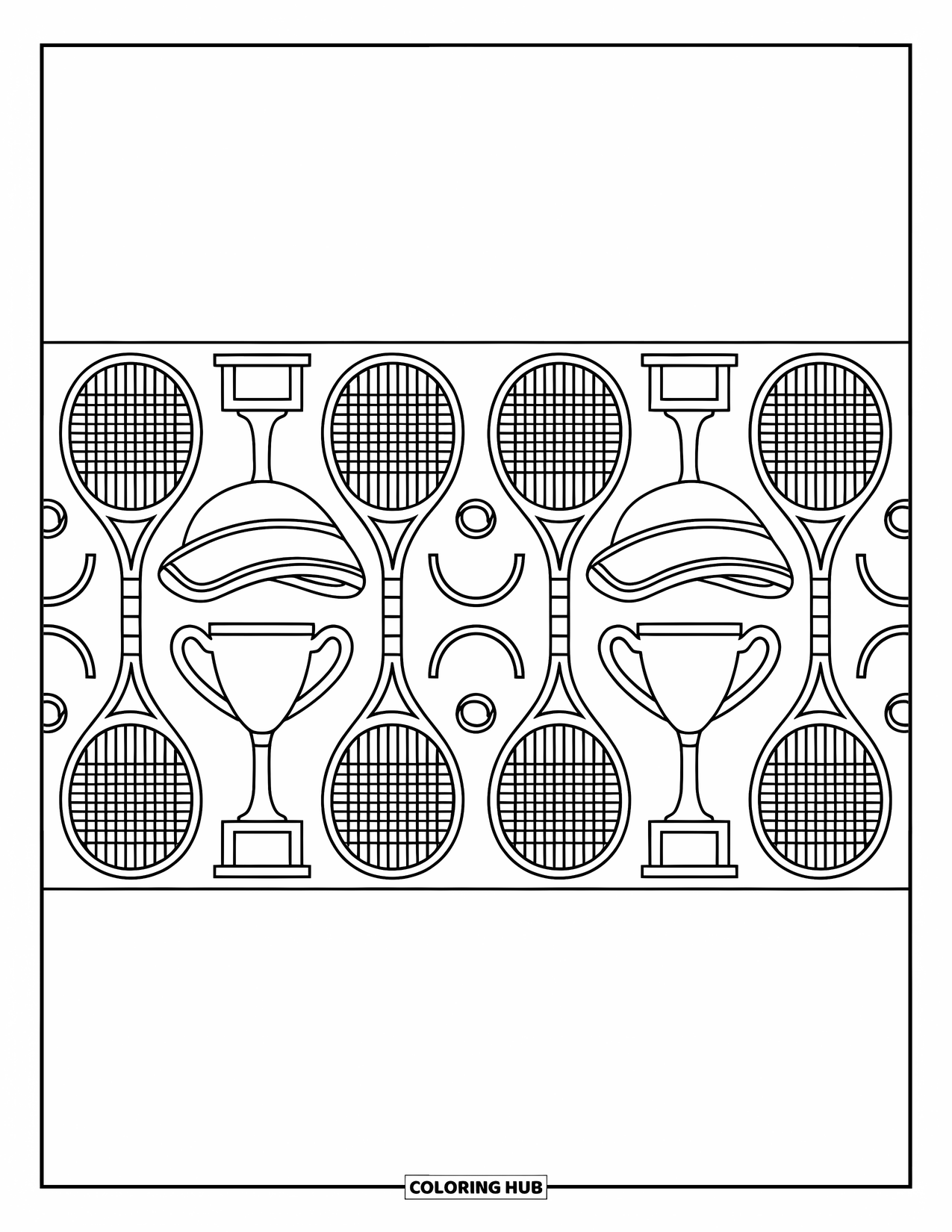 70+ Tennis Coloring Pages for Kids & Adults (Free Printable PDFs)