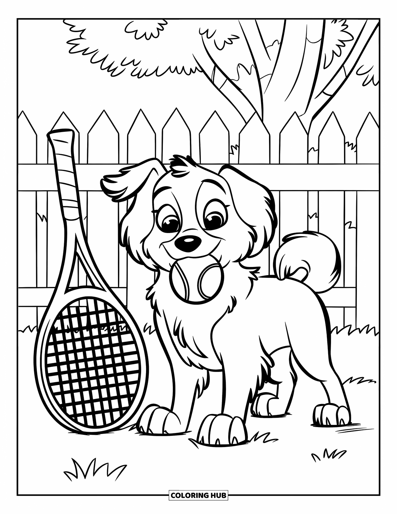 70+ Tennis Coloring Pages for Kids & Adults (Free)
