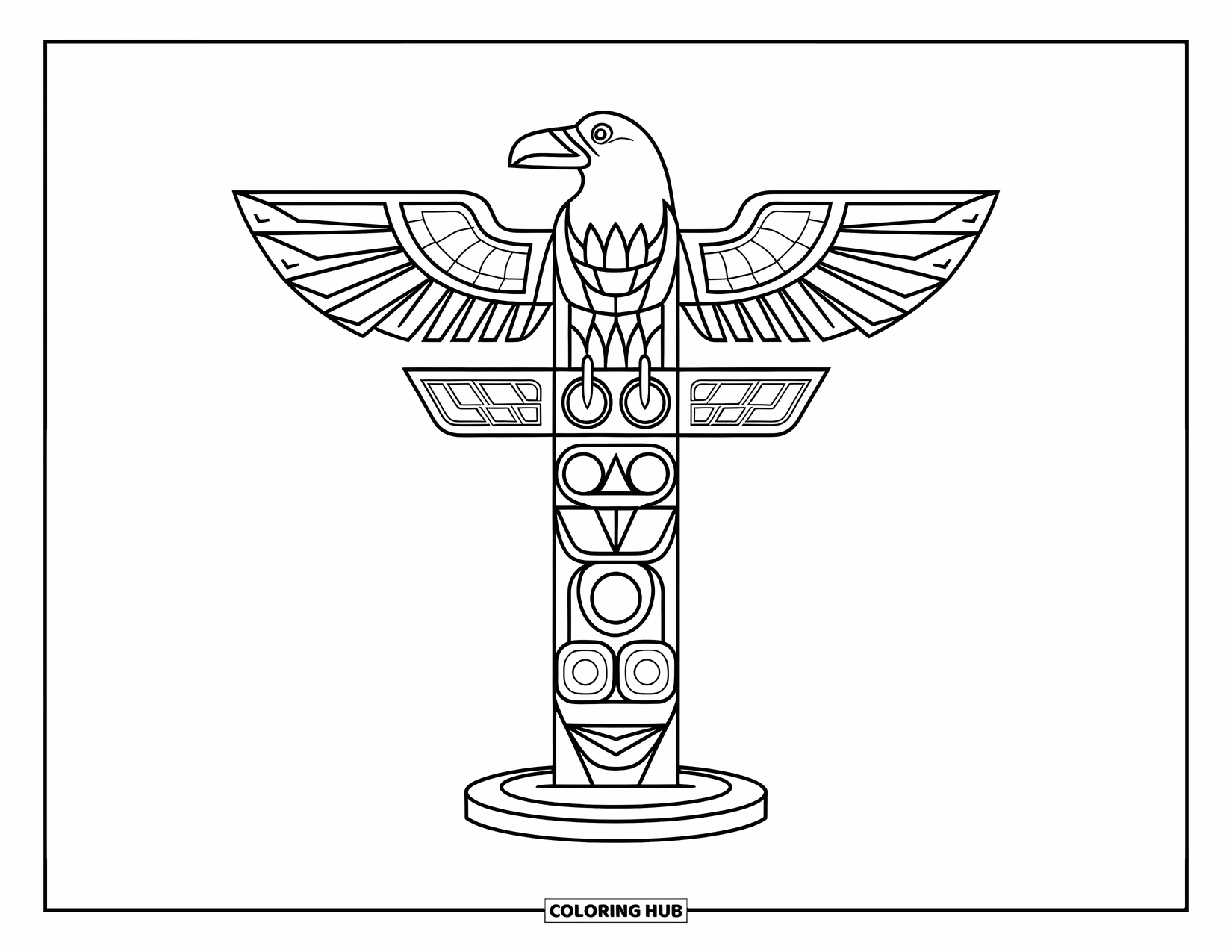 50+ Totem Coloring Pages for Kids & Adults (Free Printable PDFs)
