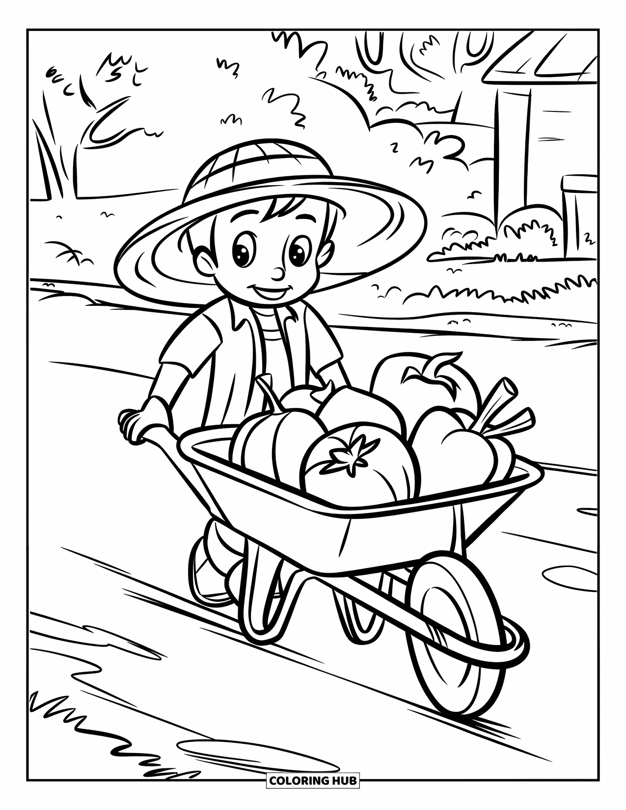 125+ Vegetable Coloring Pages for Kids & Adults (Free Printable PDFs)