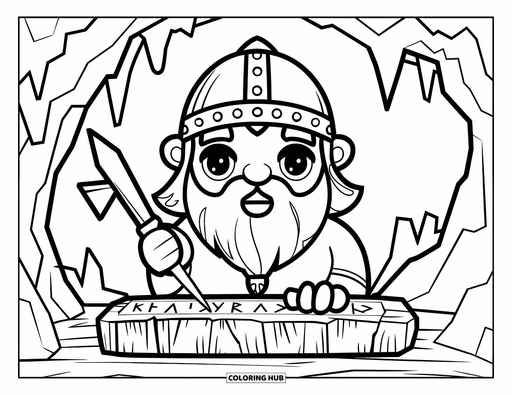 65+ Viking Coloring Pages for Kids & Adults (Free Printable PDFs)