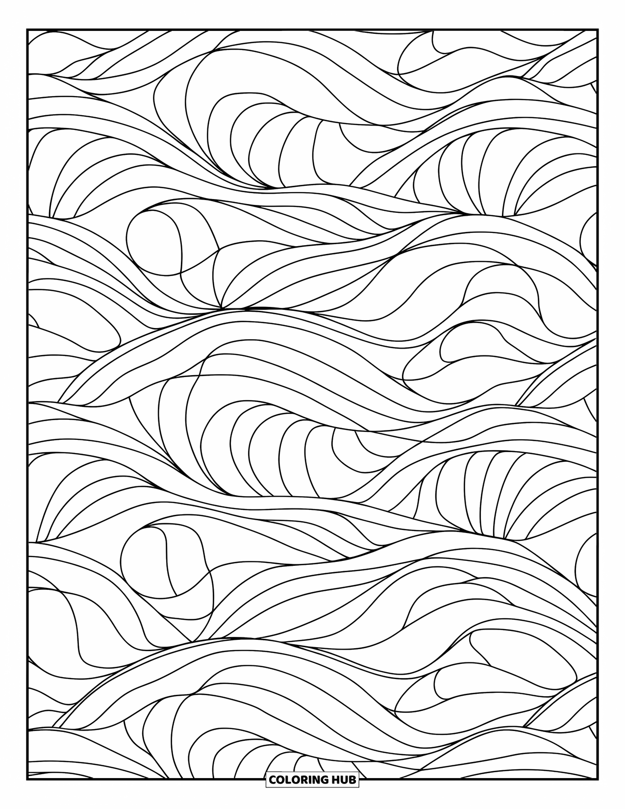 65+ Waves Coloring Pages for Kids & Adults (Free Printable PDFs)