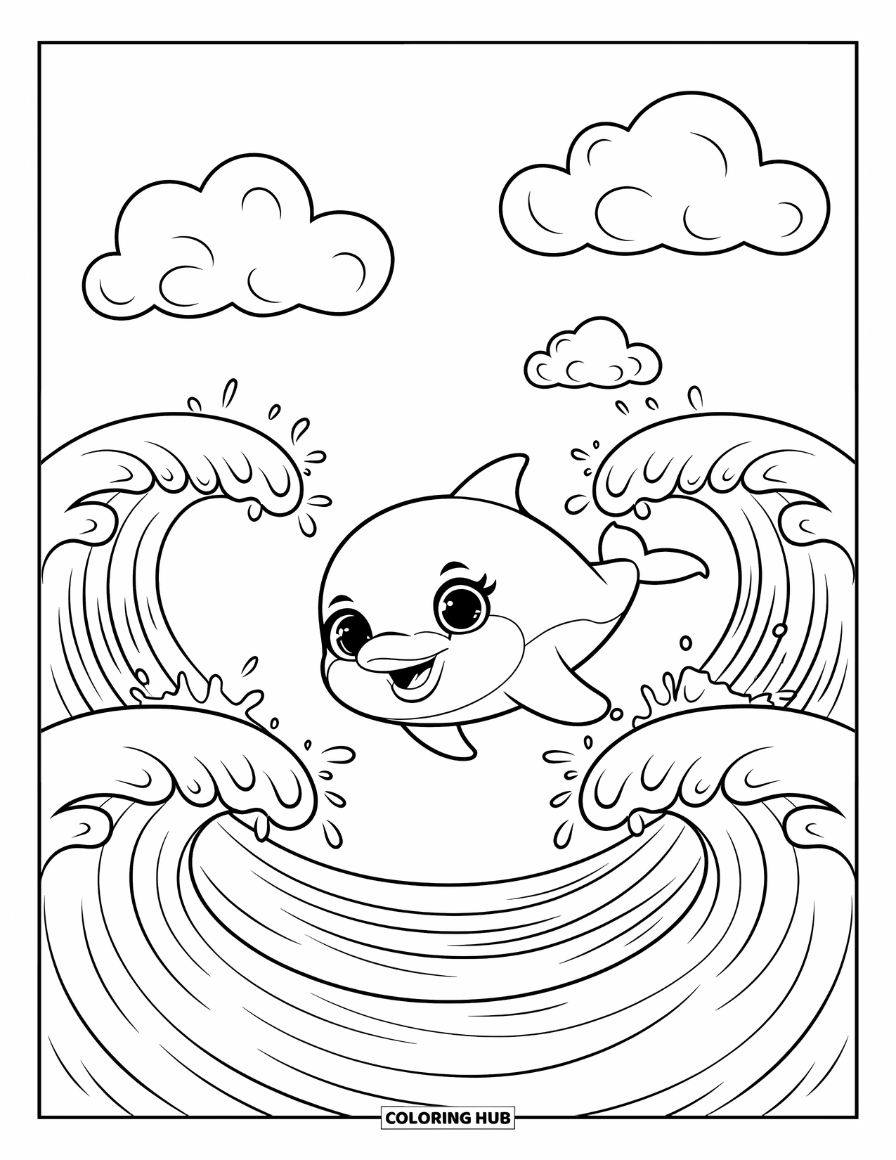 65+ Waves Coloring Pages for Kids & Adults (Free Printable PDFs)