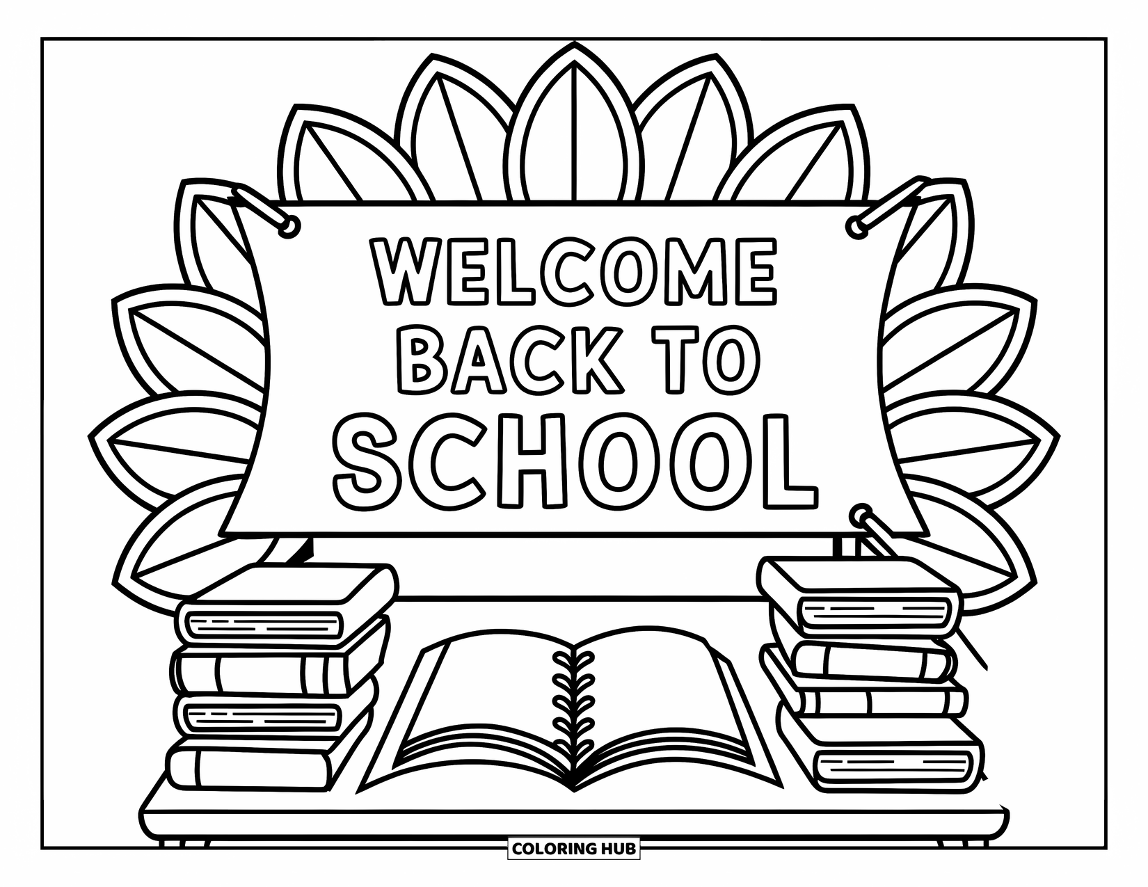 65+ Welcome Back To School Coloring Pages for Kids & Adults (Free ...
