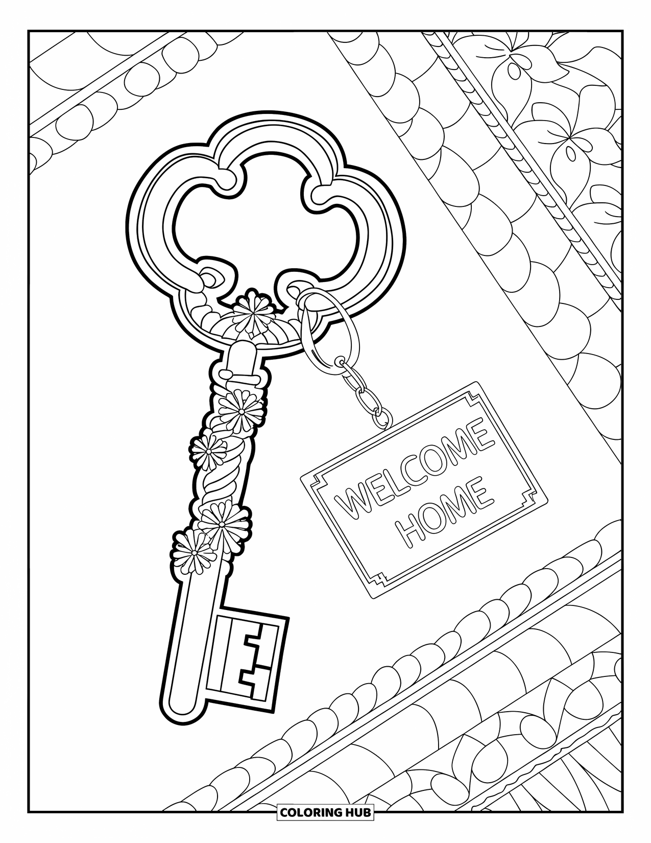 85+ Welcome Home Coloring Pages for Kids & Adults (Free Printable PDFs)