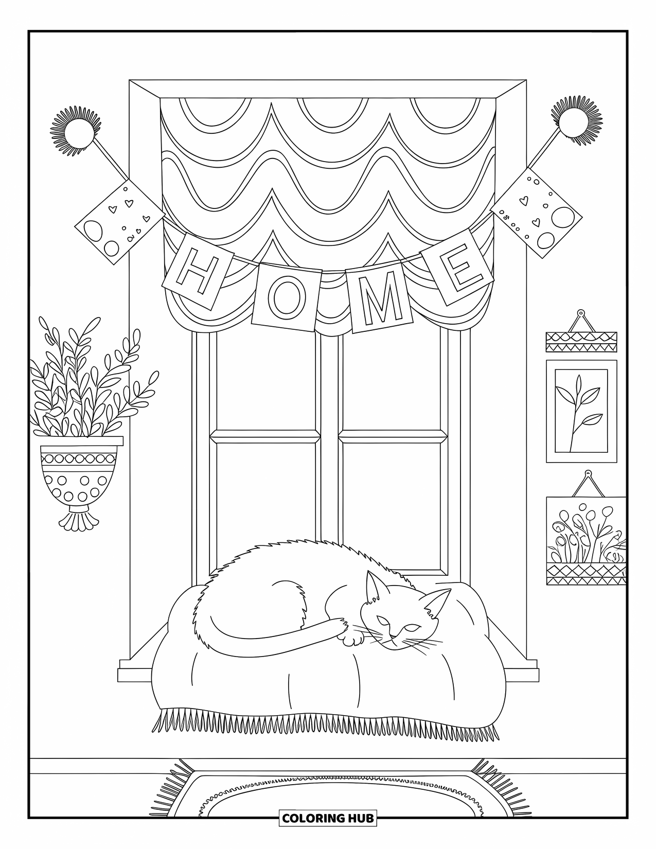 85+ Welcome Home Coloring Pages for Kids & Adults (Free Printable PDFs)