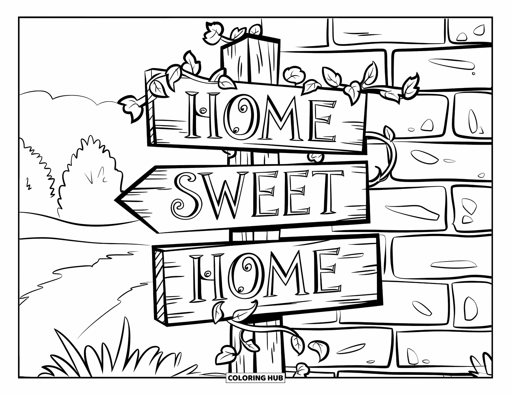 85+ Welcome Home Coloring Pages for Kids & Adults (Free Printable PDFs)