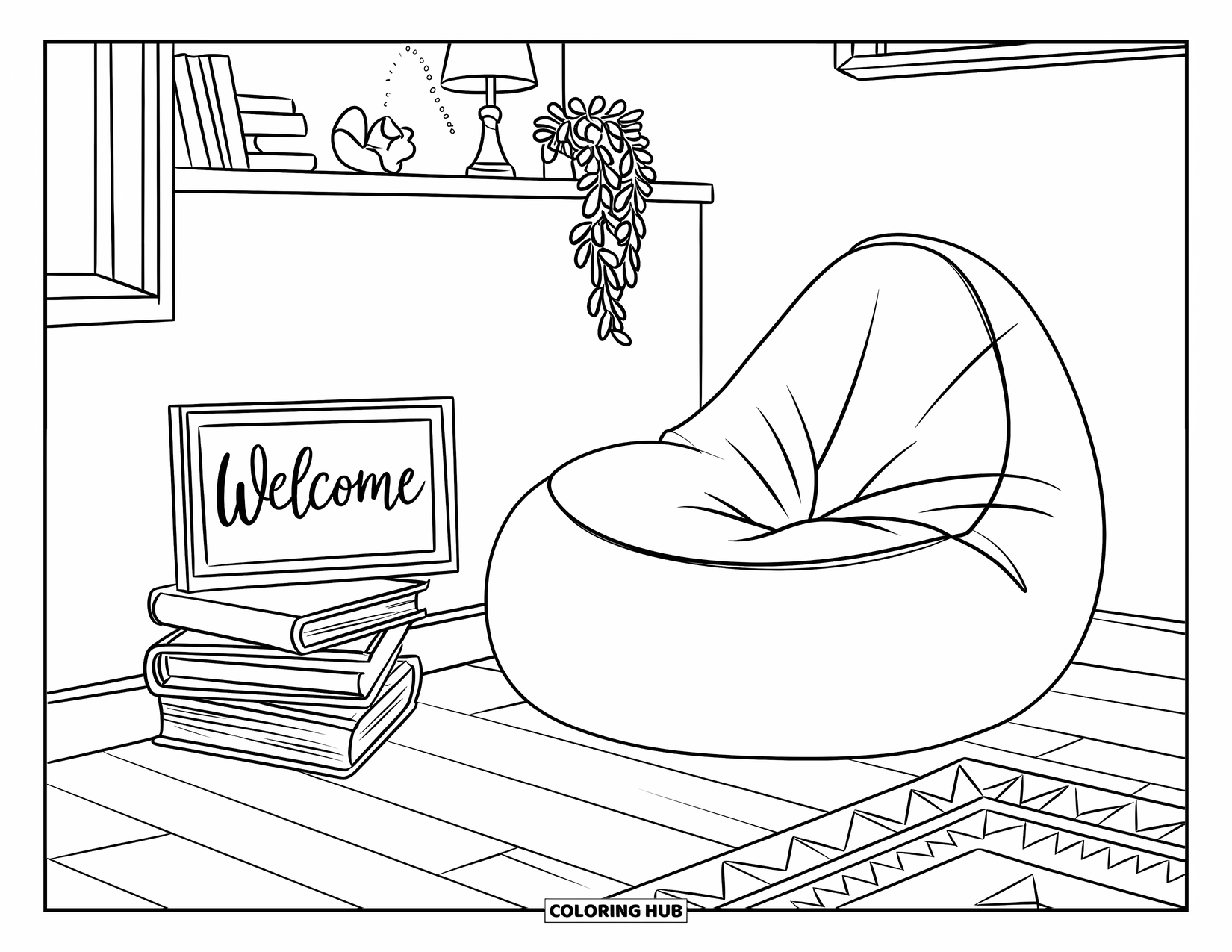 85+ Welcome Home Coloring Pages for Kids & Adults (Free Printable PDFs)