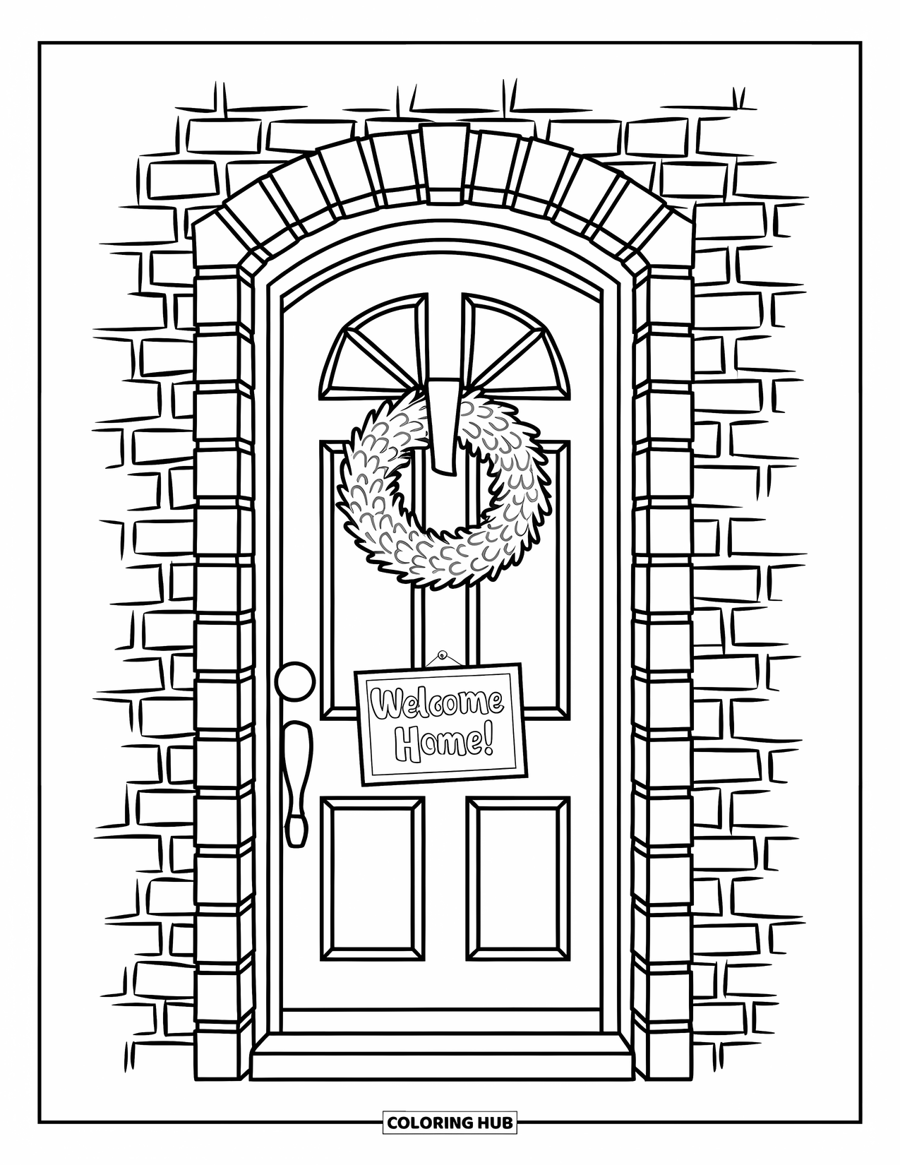 85+ Welcome Home Coloring Pages for Kids & Adults (Free Printable PDFs)