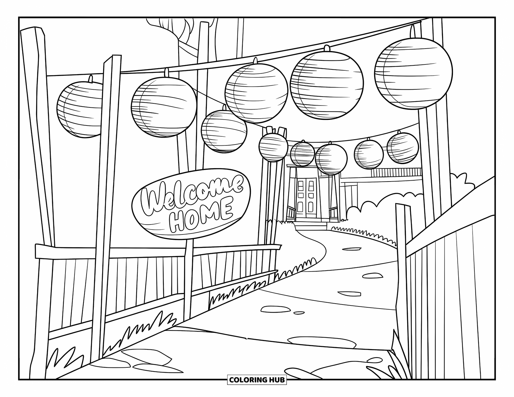 85+ Welcome Home Coloring Pages for Kids & Adults (Free Printable PDFs)