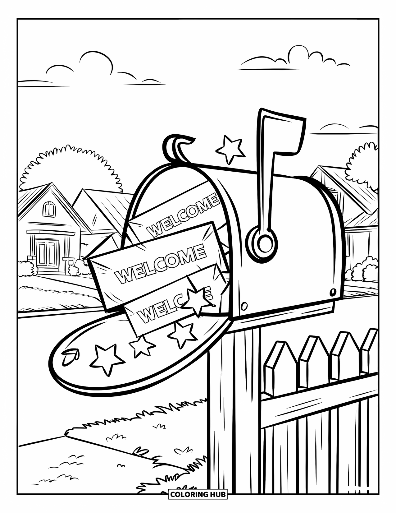 85+ Welcome Home Coloring Pages for Kids & Adults (Free Printable PDFs)
