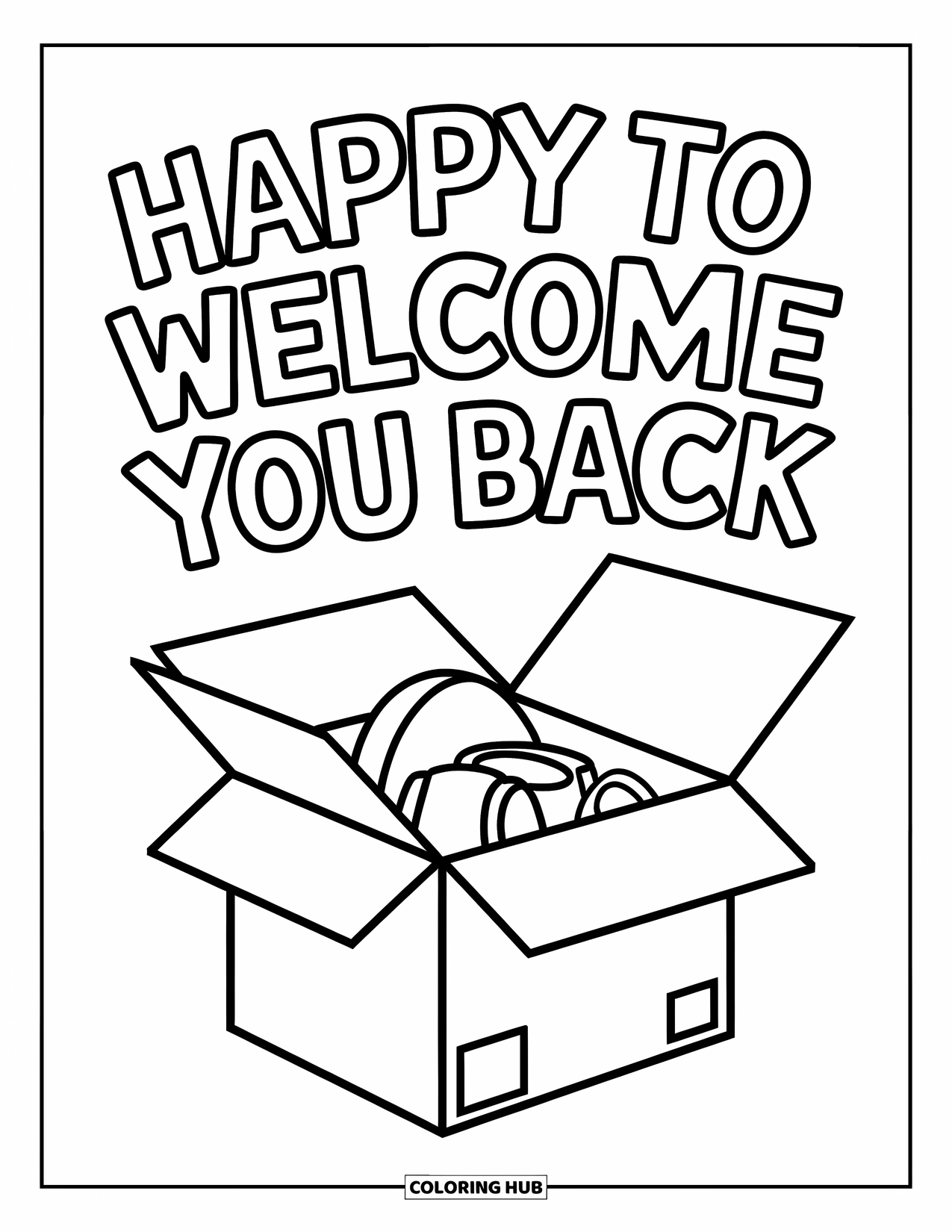 85+ Welcome Home Coloring Pages for Kids & Adults (Free Printable PDFs)