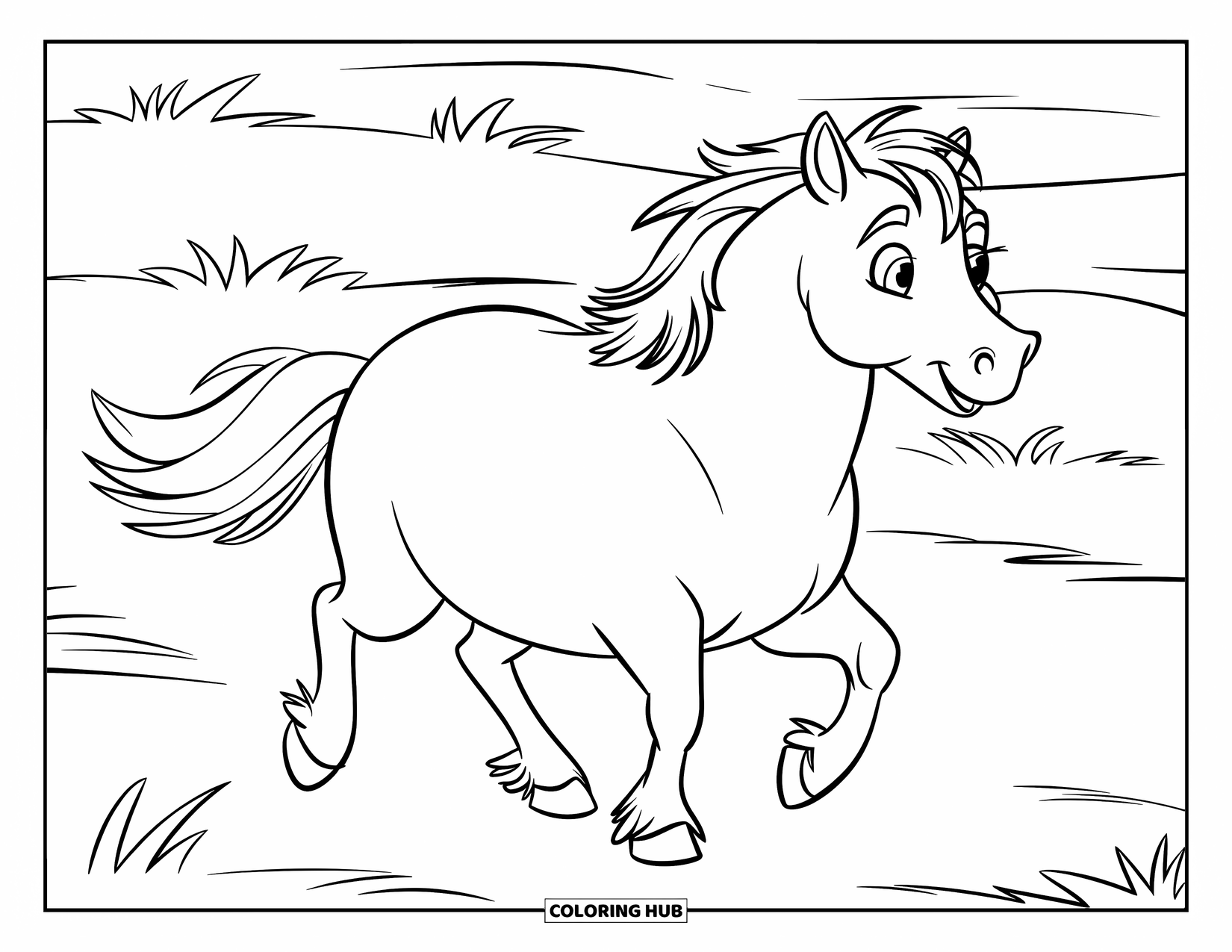80+ Wild Horse Coloring Pages for Kids & Adults (Free Printable PDFs)
