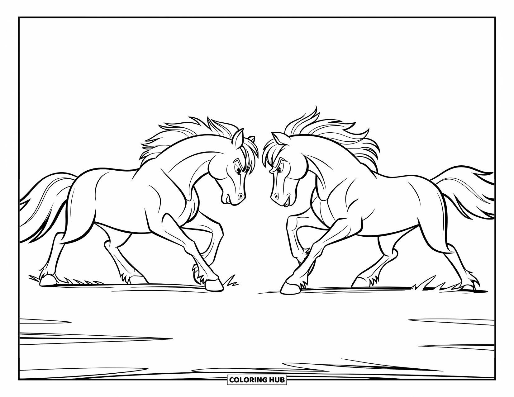 80+ Wild Horse Coloring Pages for Kids & Adults (Free Printable PDFs)