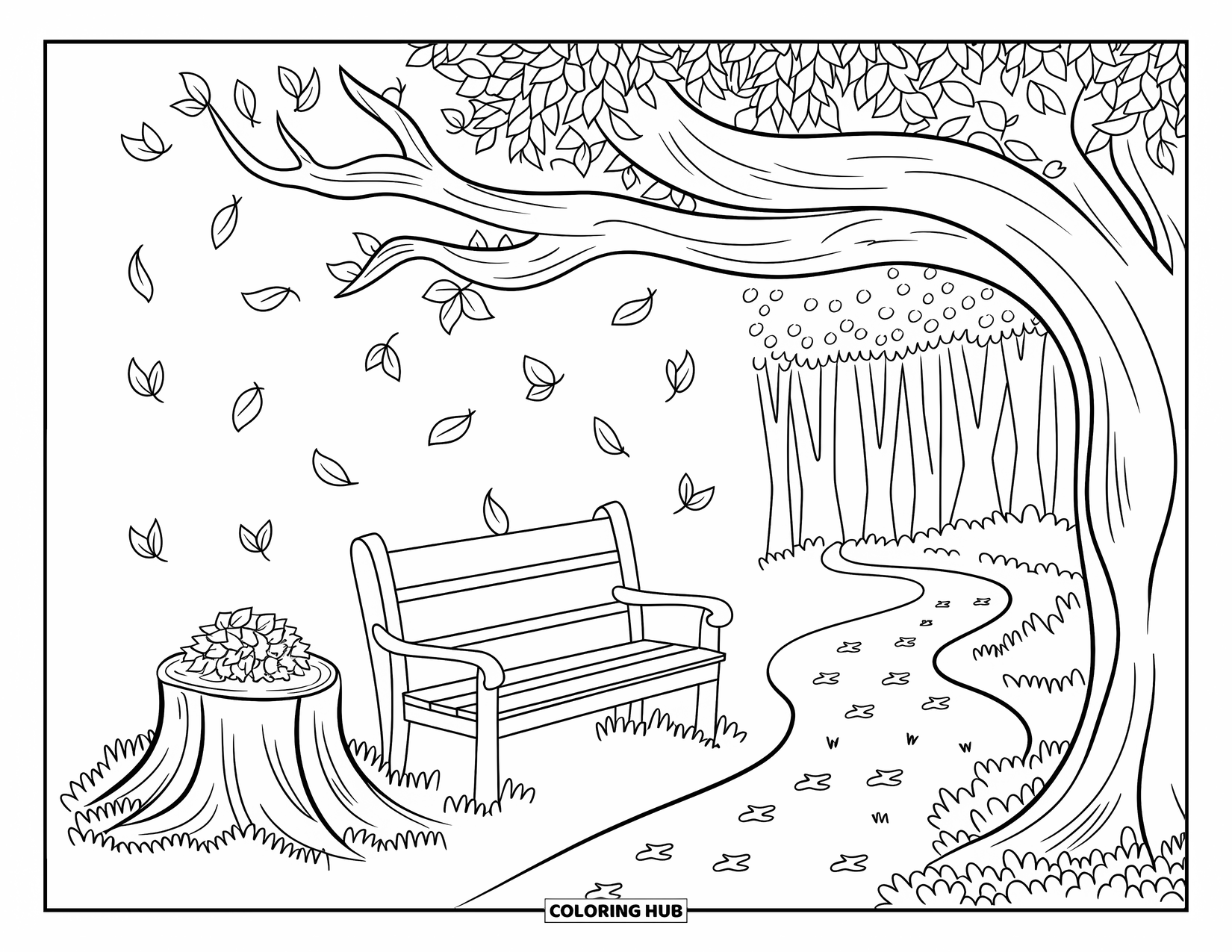 80+ Autumn Leaves Coloring Pages for Kids & Adults (Free Printable PDFs)