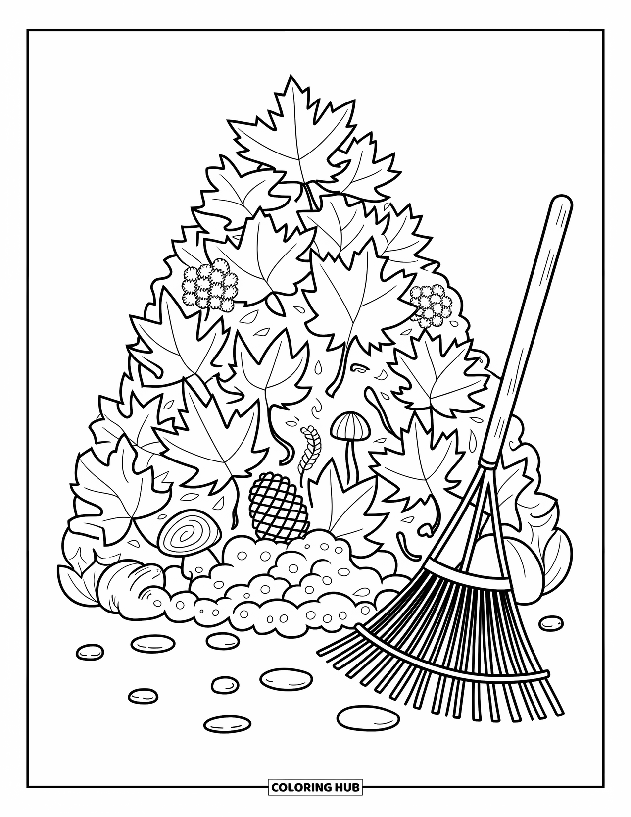 80+ Autumn Leaves Coloring Pages for Kids & Adults (Free Printable PDFs)