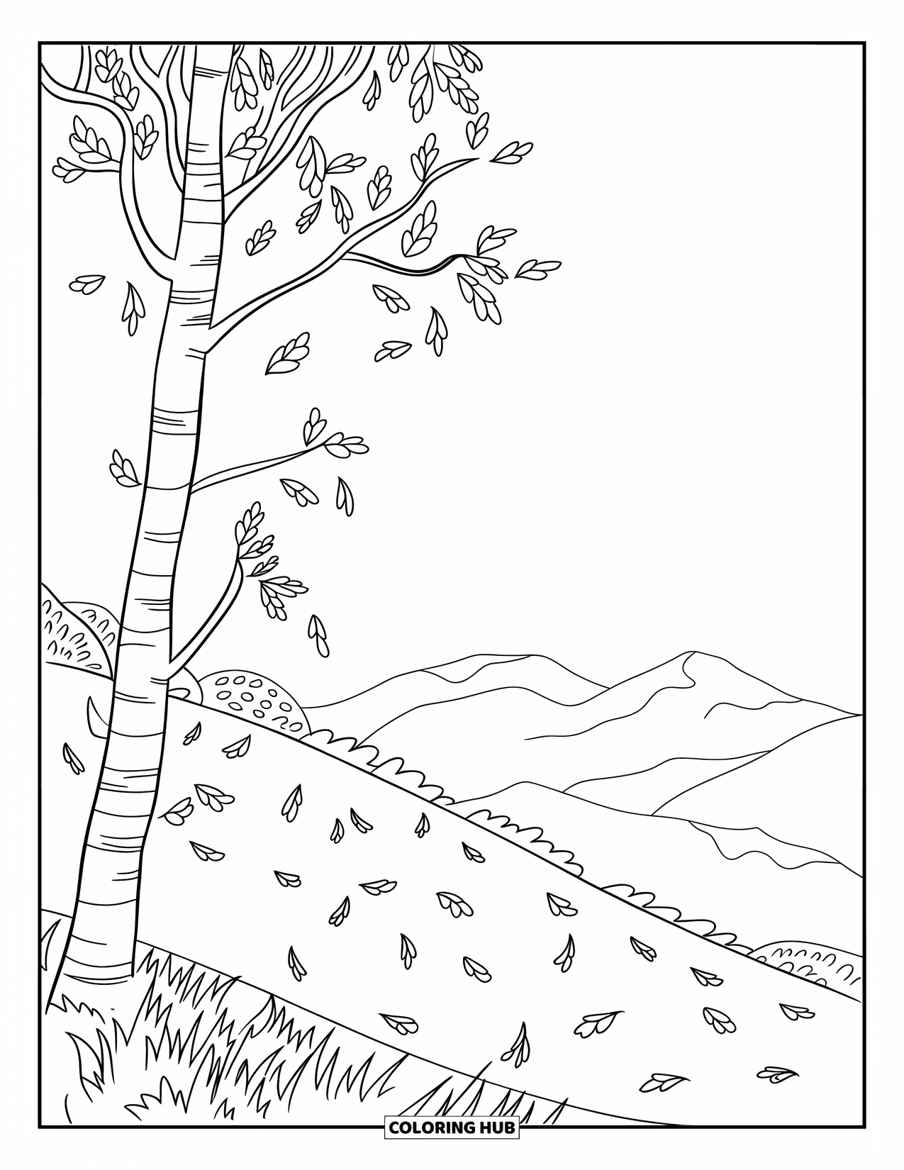 80+ Autumn Leaves Coloring Pages for Kids & Adults (Free)
