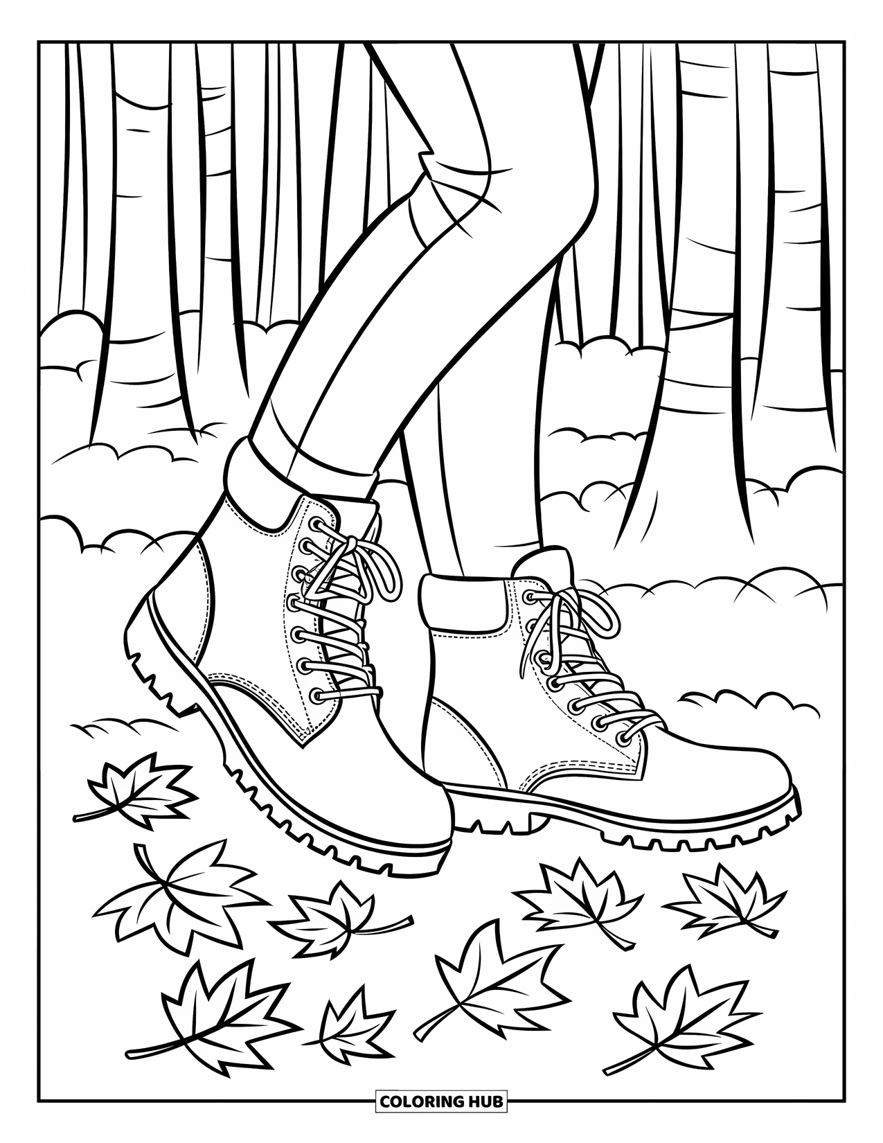 80+ Autumn Leaves Coloring Pages for Kids & Adults (Free Printable PDFs)