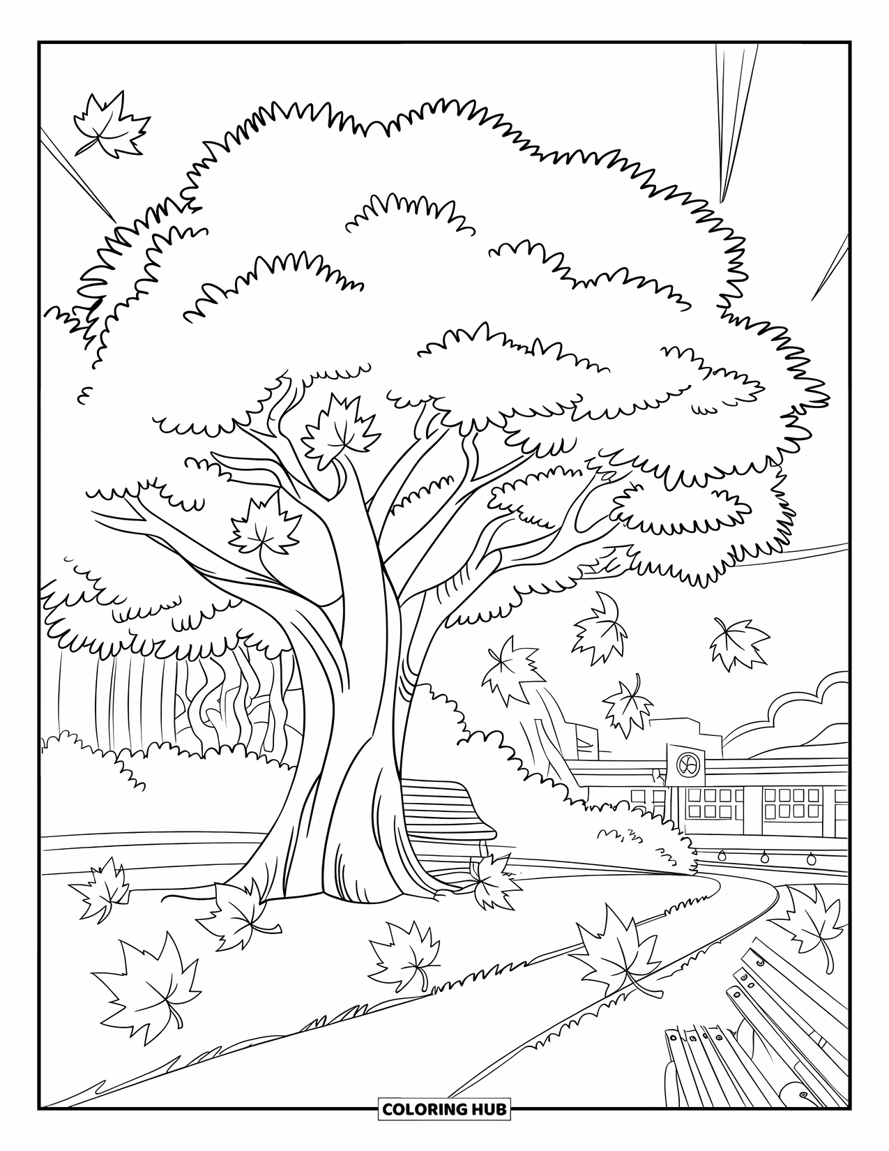 80+ Autumn Leaves Coloring Pages for Kids & Adults (Free Printable PDFs)