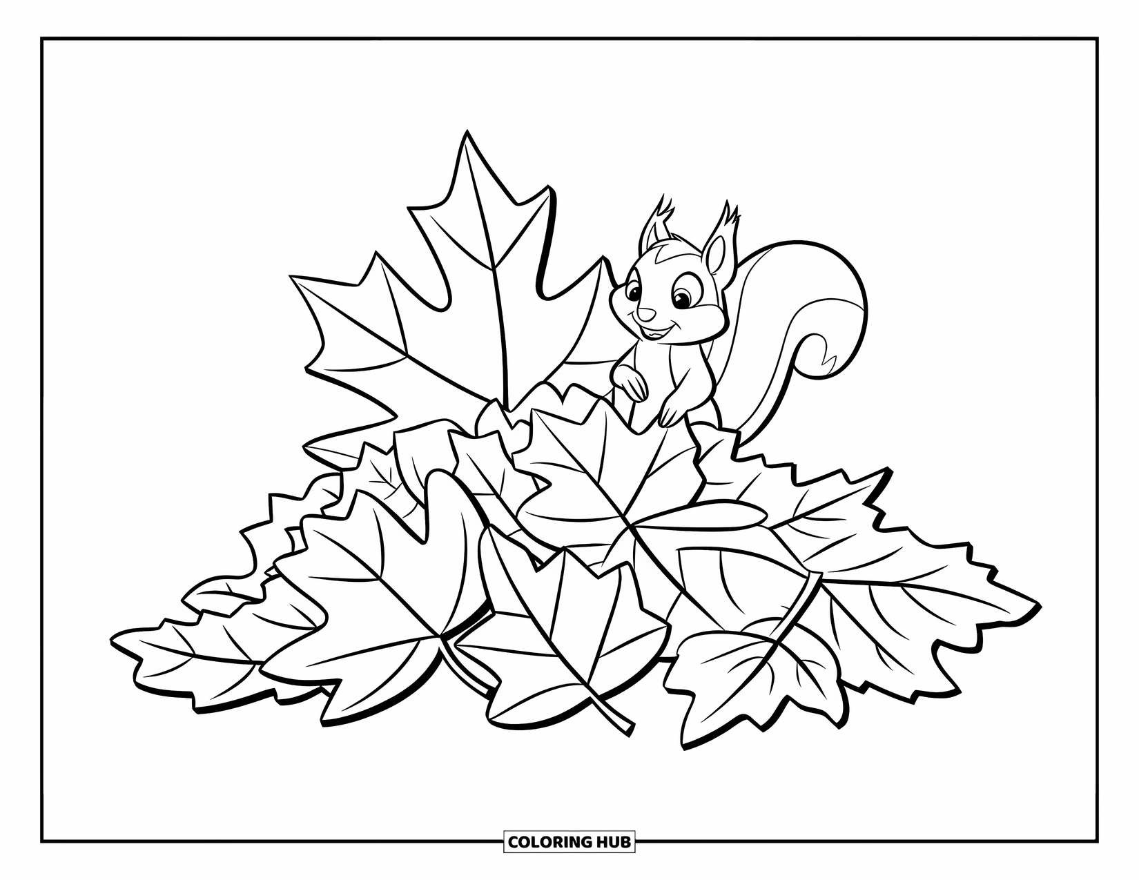 80+ Autumn Leaves Coloring Pages for Kids & Adults (Free Printable PDFs)