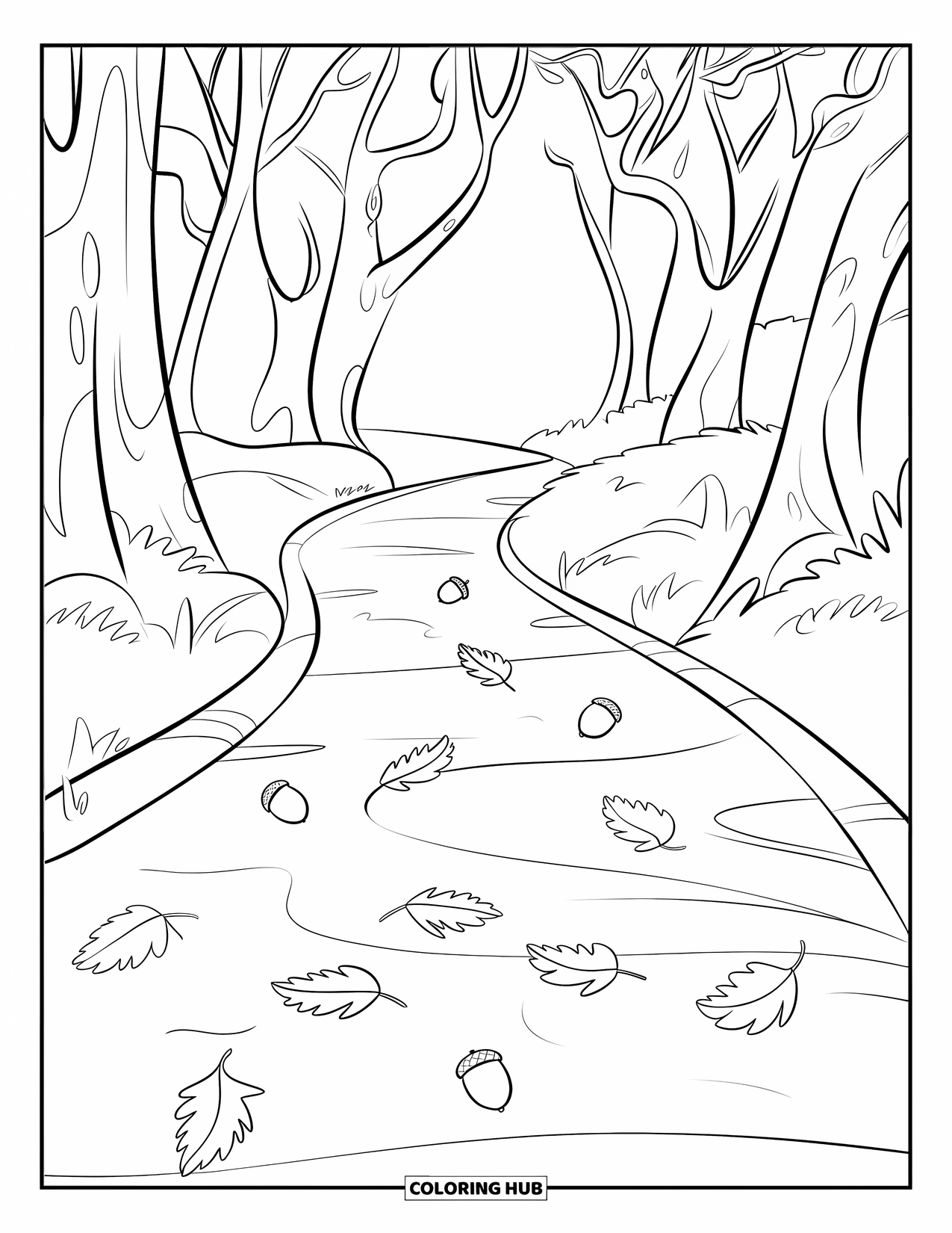 80+ Autumn Leaves Coloring Pages for Kids & Adults (Free)