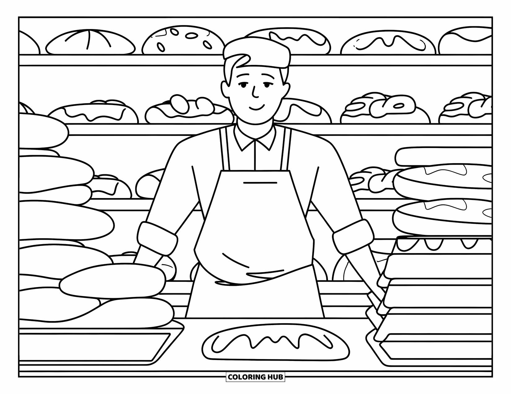 105+ Baking Coloring Pages for Kids & Adults (Free Printable PDFs)