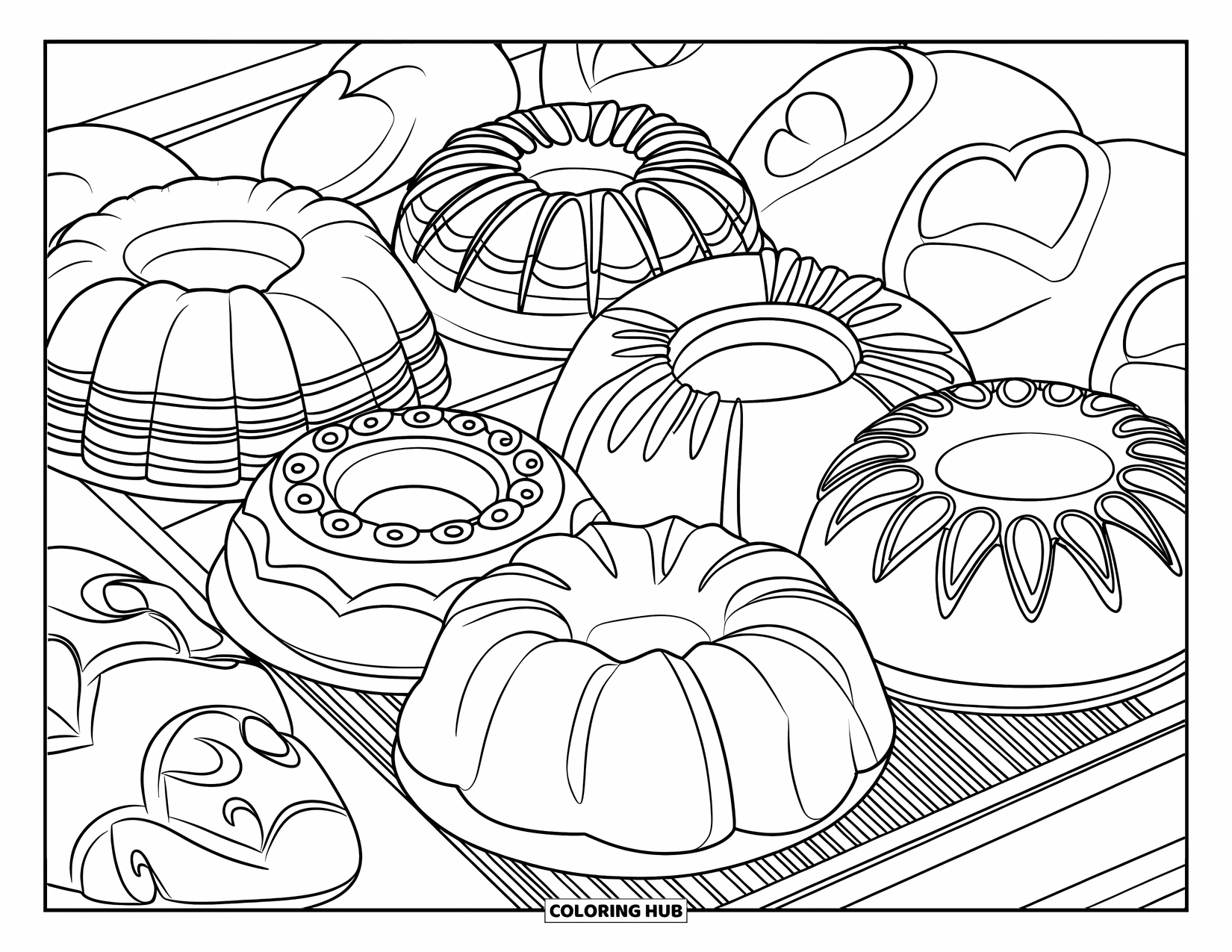 105+ Baking Coloring Pages for Kids & Adults (Free Printable PDFs)