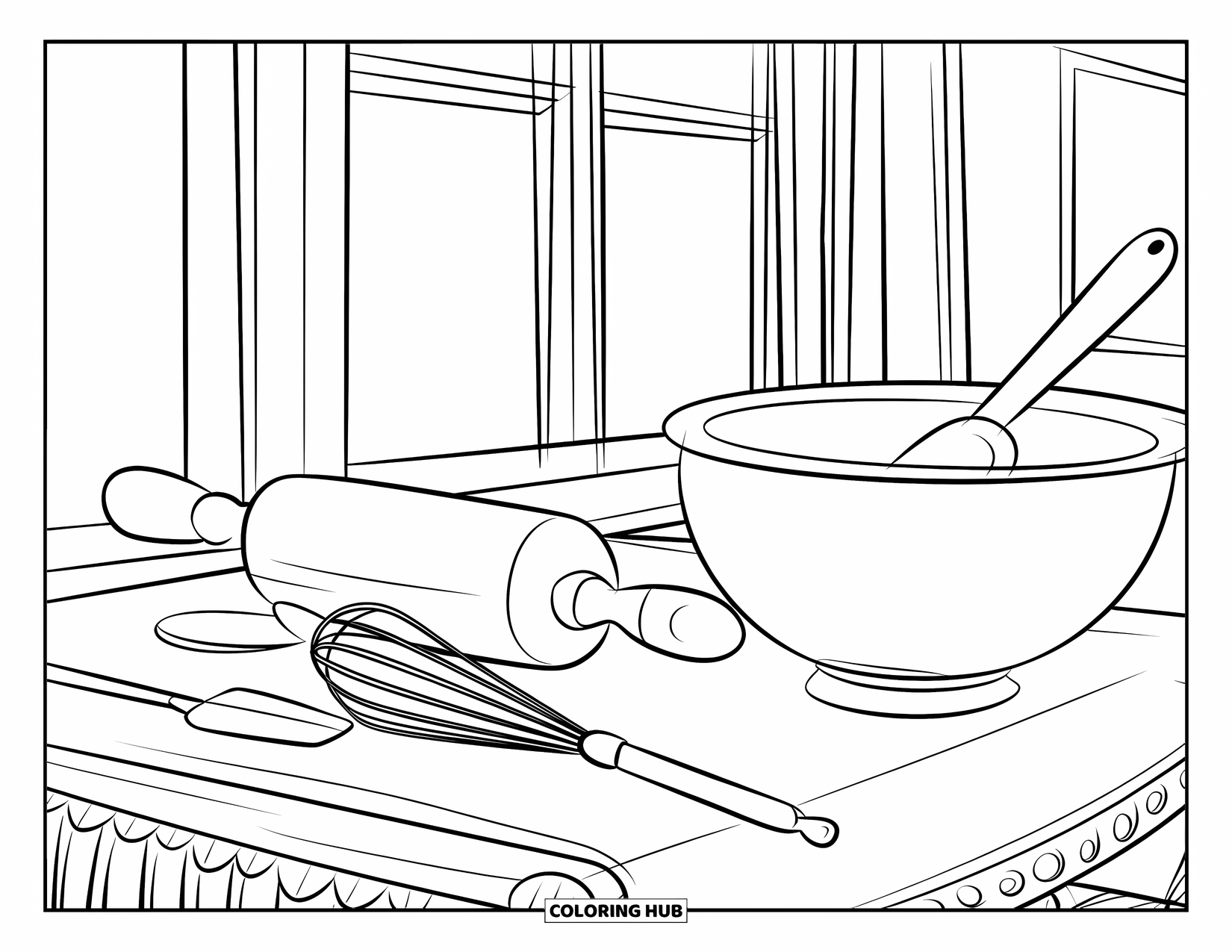 105+ Baking Coloring Pages for Kids & Adults (Free Printable PDFs)