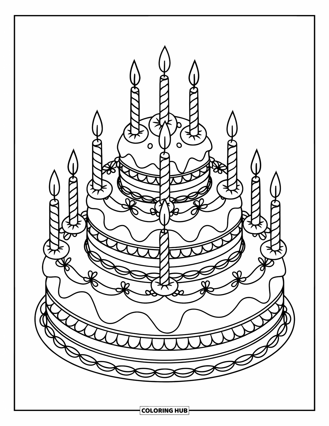 105+ Baking Coloring Pages for Kids & Adults (Free Printable PDFs)